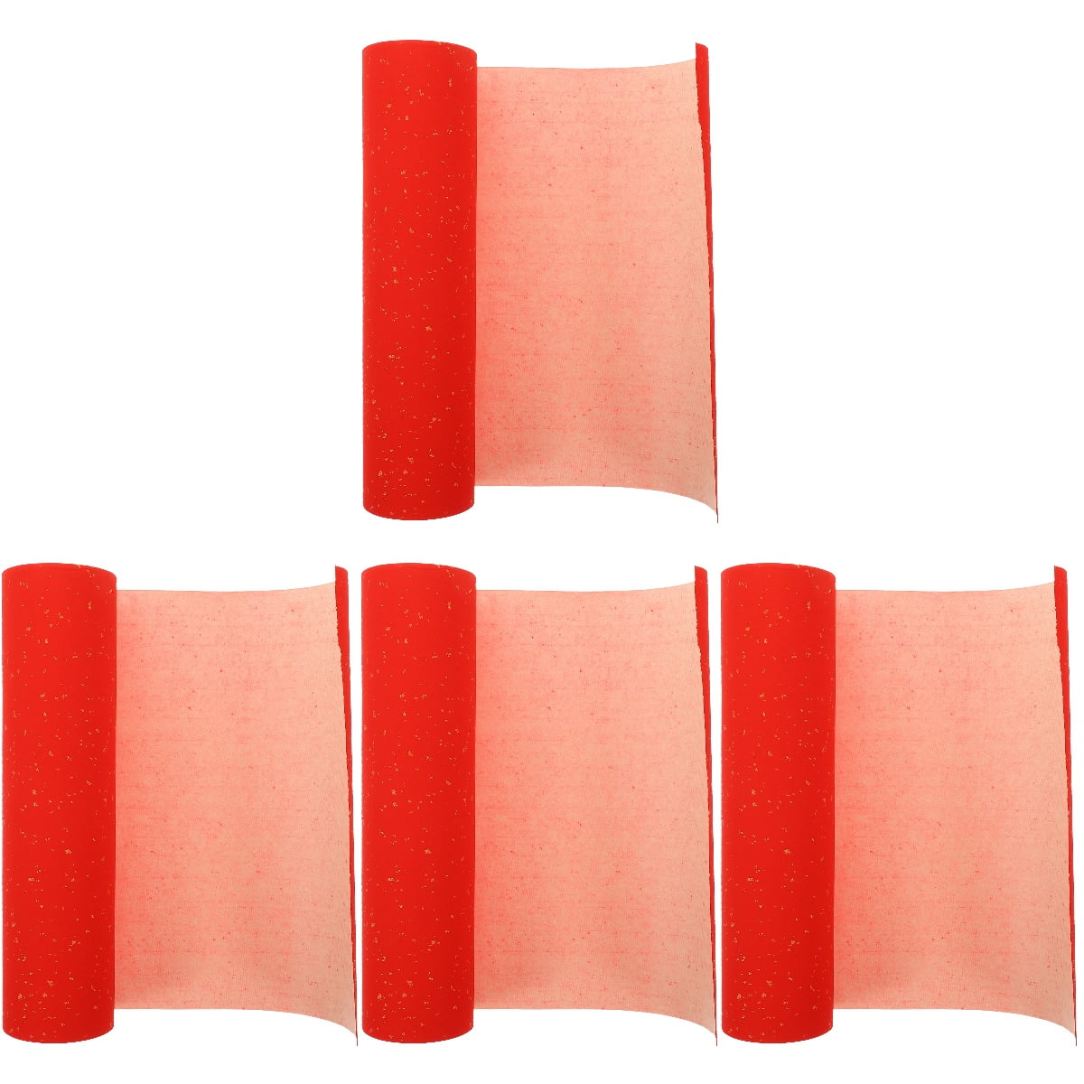 LIYUNMIAO 4 Rolls of Calligraphy Red Paper Chinese Blank Paper Party ...