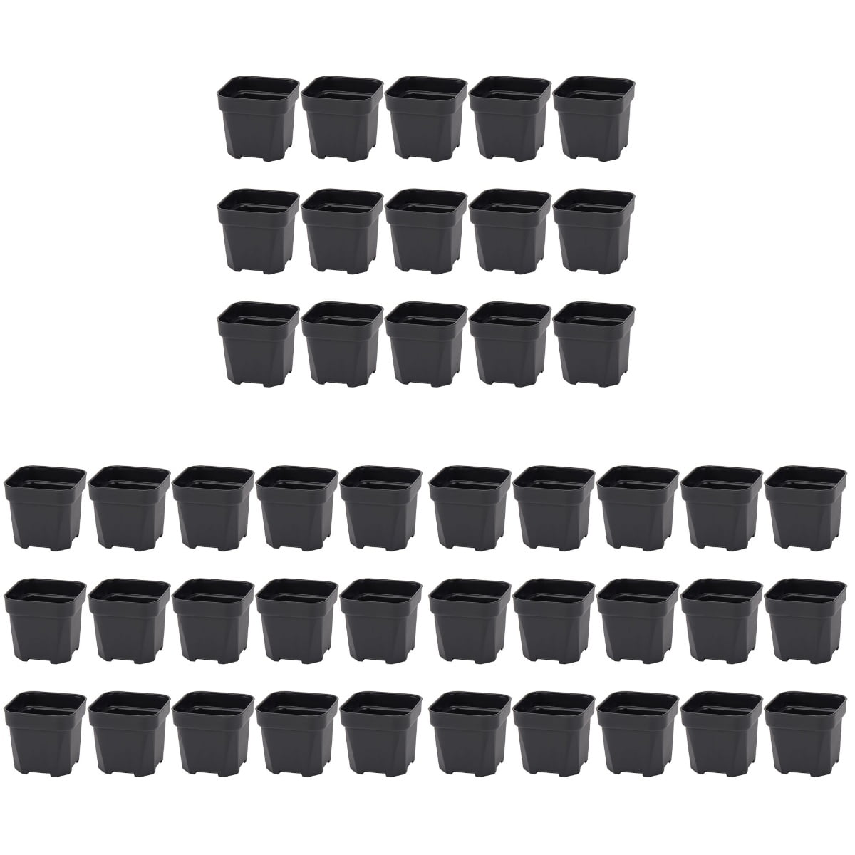 LIYUNMIAO 45 pcs Plastic Planter Small Plant Nursery Pots Garden Plant ...