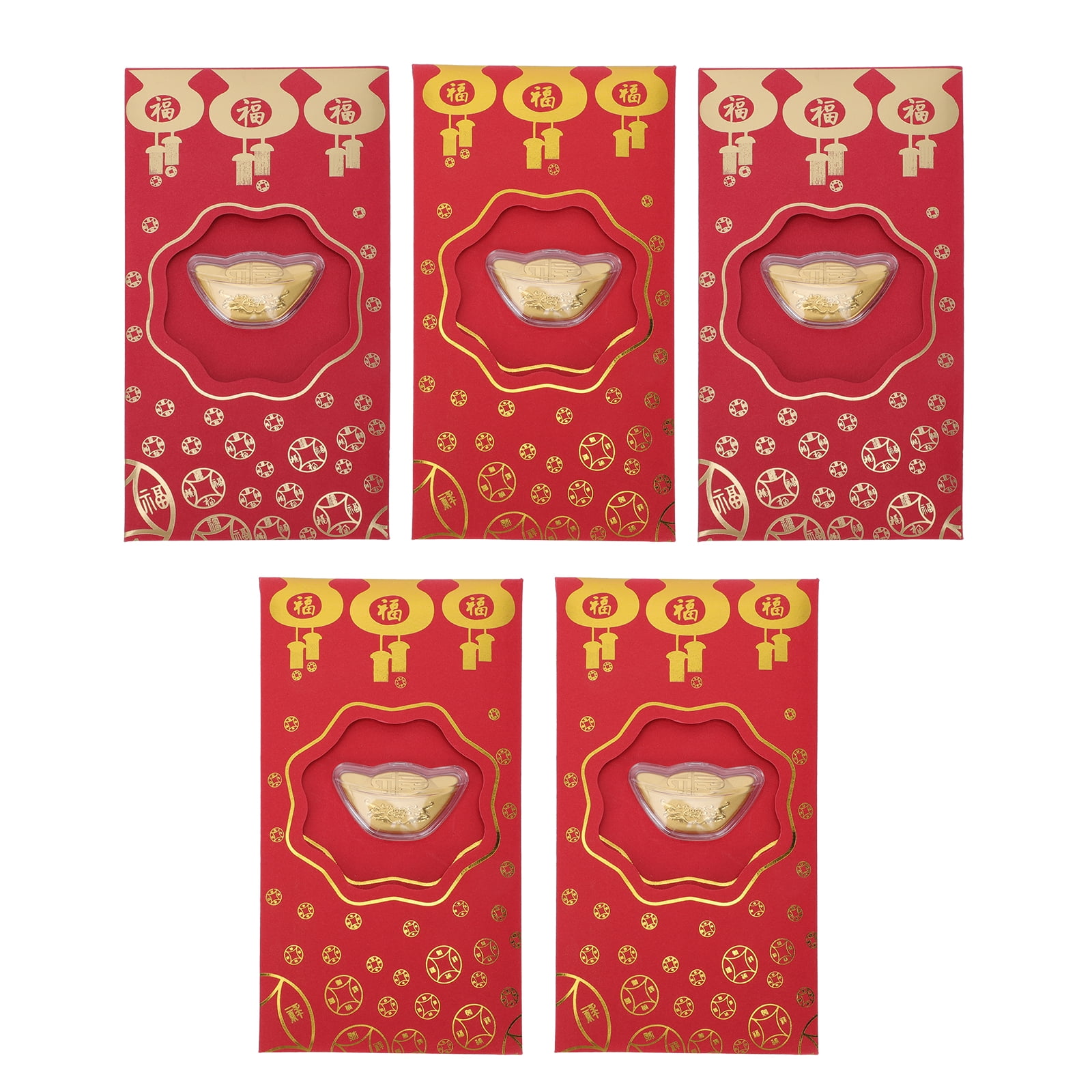 LIYUNMIAO 5 Chinese New Year Tiger Red Envelopes 2022 Lucky Money ...