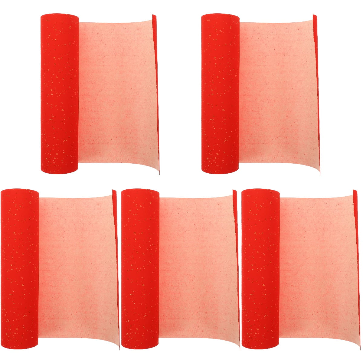 LIYUNMIAO 5 Rolls of Calligraphy Red Paper Chinese Blank Paper Party ...