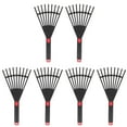 LIYUNMIAO 6 Pcs Plastic Rakes Practical Gardening Rakes Durable Grass ...