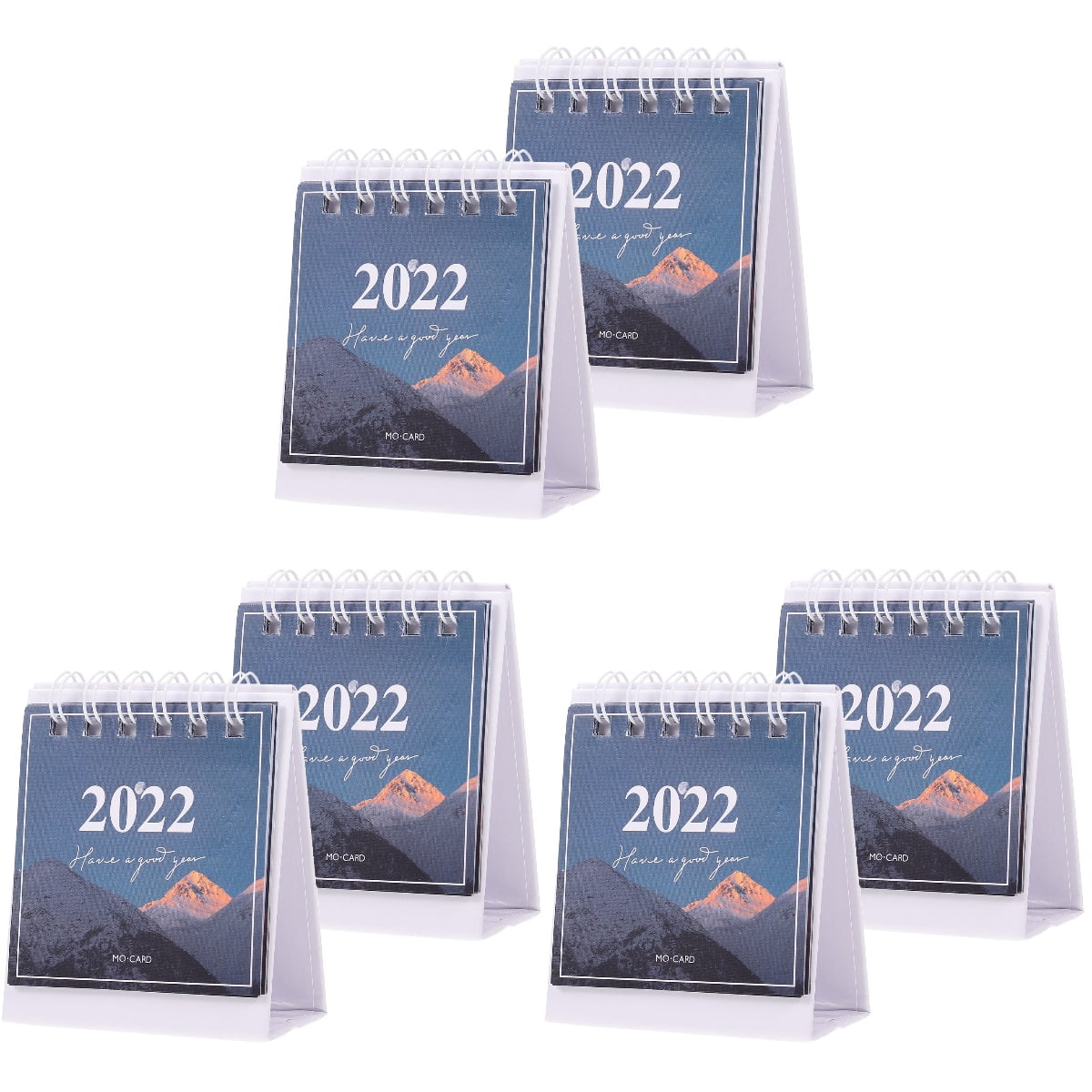LIYUNMIAO 6 pcs Mini Desktop 2022 Calendars Simple Desktop Notebooks ...