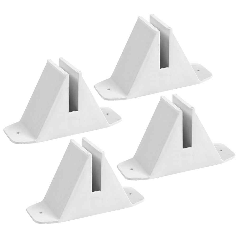 LIYUNMIAO 6Pcs Standing Fence Post Base Plastic Triangle Picket Fence ...
