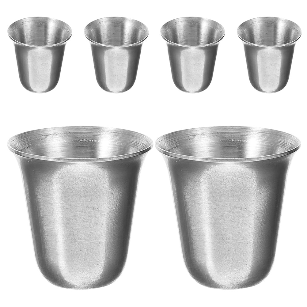 LIYUNMIAO 6pcs Metal Altar Cup Stainless Steel Holy Cup Holy Water Cup ...