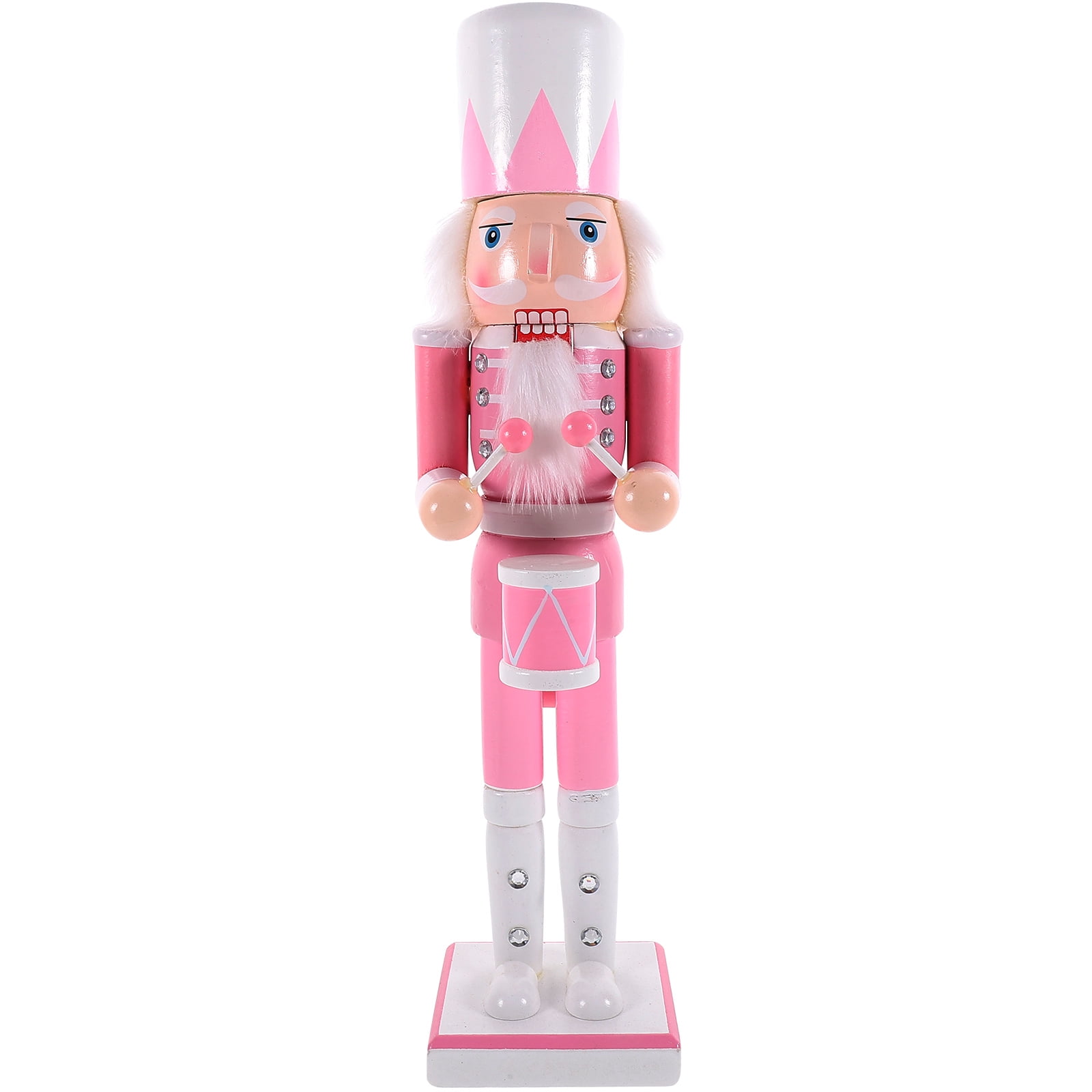 LIYUNMIAO Christmas Nutcracker Puppet Wooden Soldiers Figurine 25cm Statue Ornaments - Walmart.com
