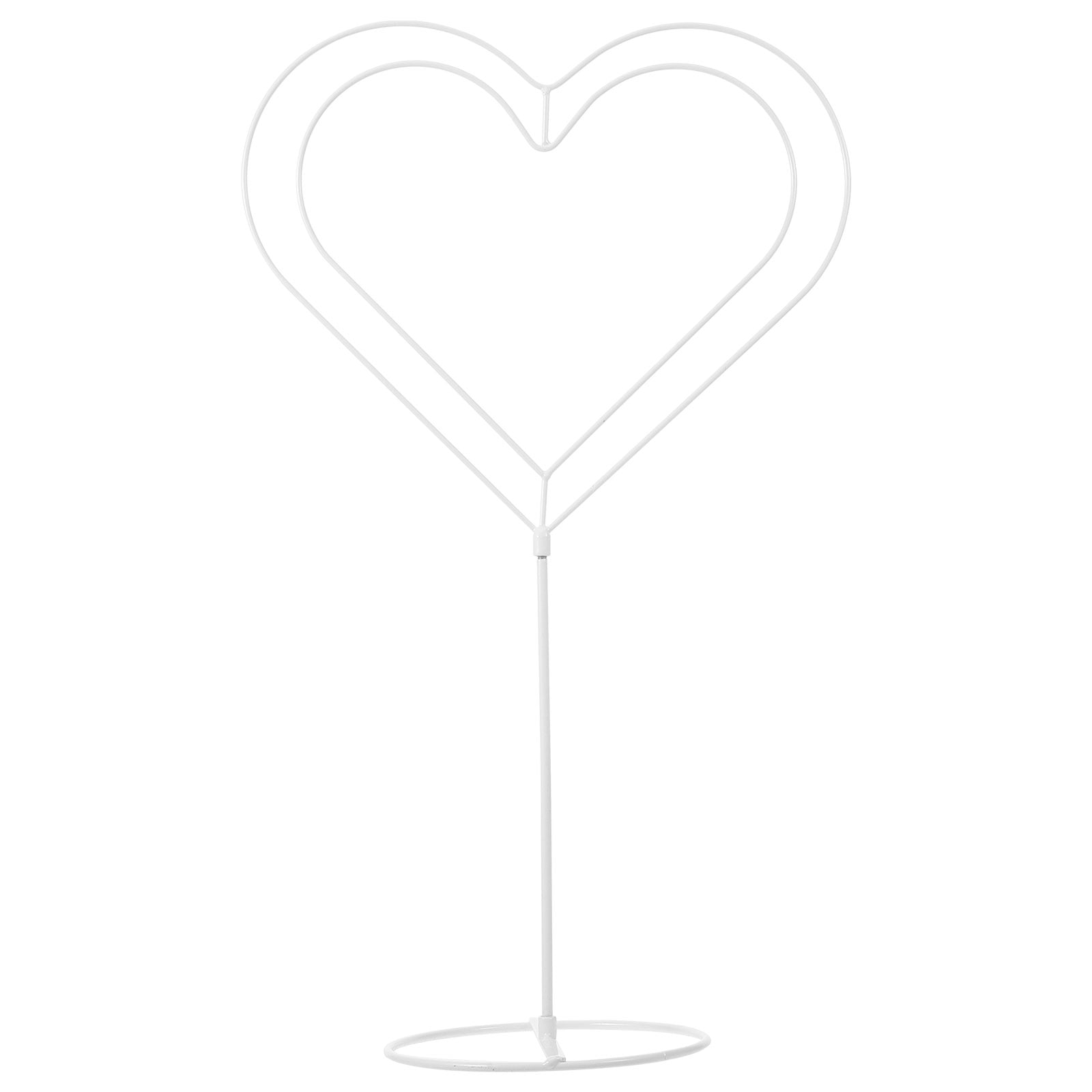 LIYUNMIAO Heart Shape Beads Stand Centerpiece for Table Metal Wreath ...