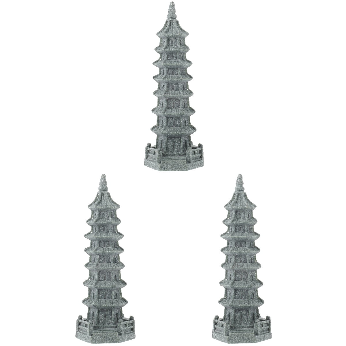 LIYUNMIAO Pagoda Miniature Tower Model for Zen Garden Vintage Decor ...