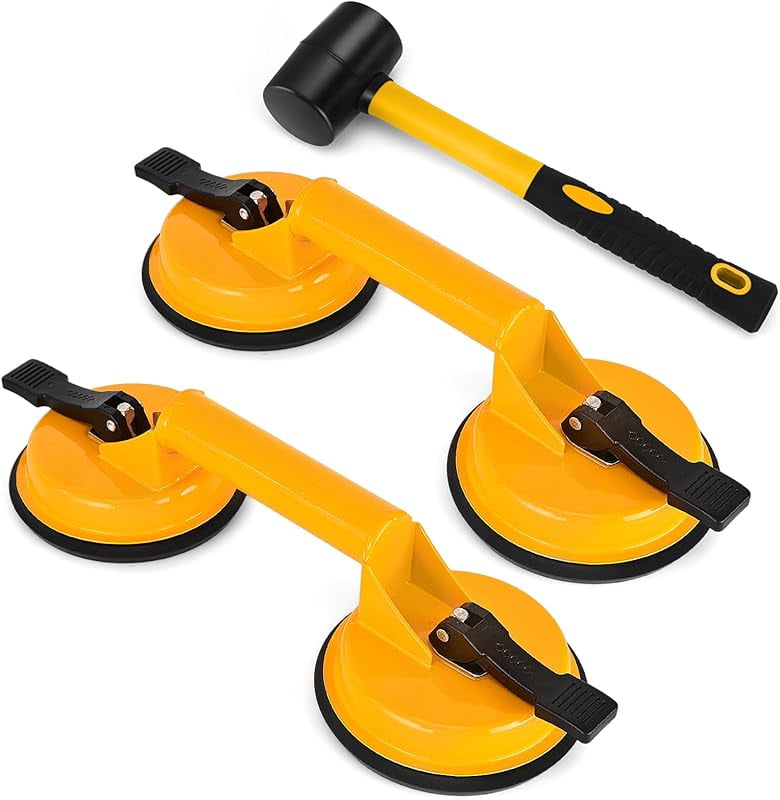 LIYYOO Floor Gap Fixer, Tile Suction Cup Tool,Heavy Duty Suction Cups ...