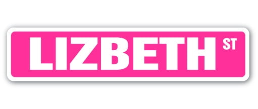 LIZBETH Street Sign Childrens Name Room Sign | Indoor/Outdoor | 36 ...