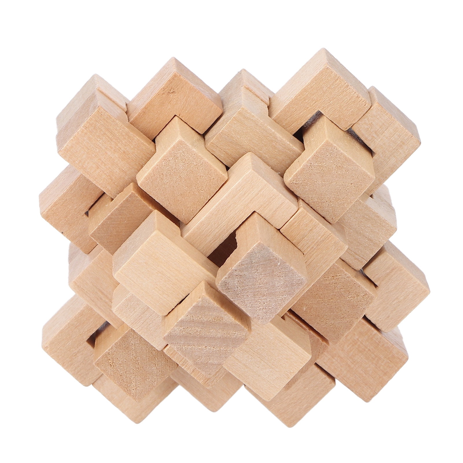 LIZEALUCKY 3D Wooden Brain Teaser Puzzles,Elderly Unlock Interlock ...