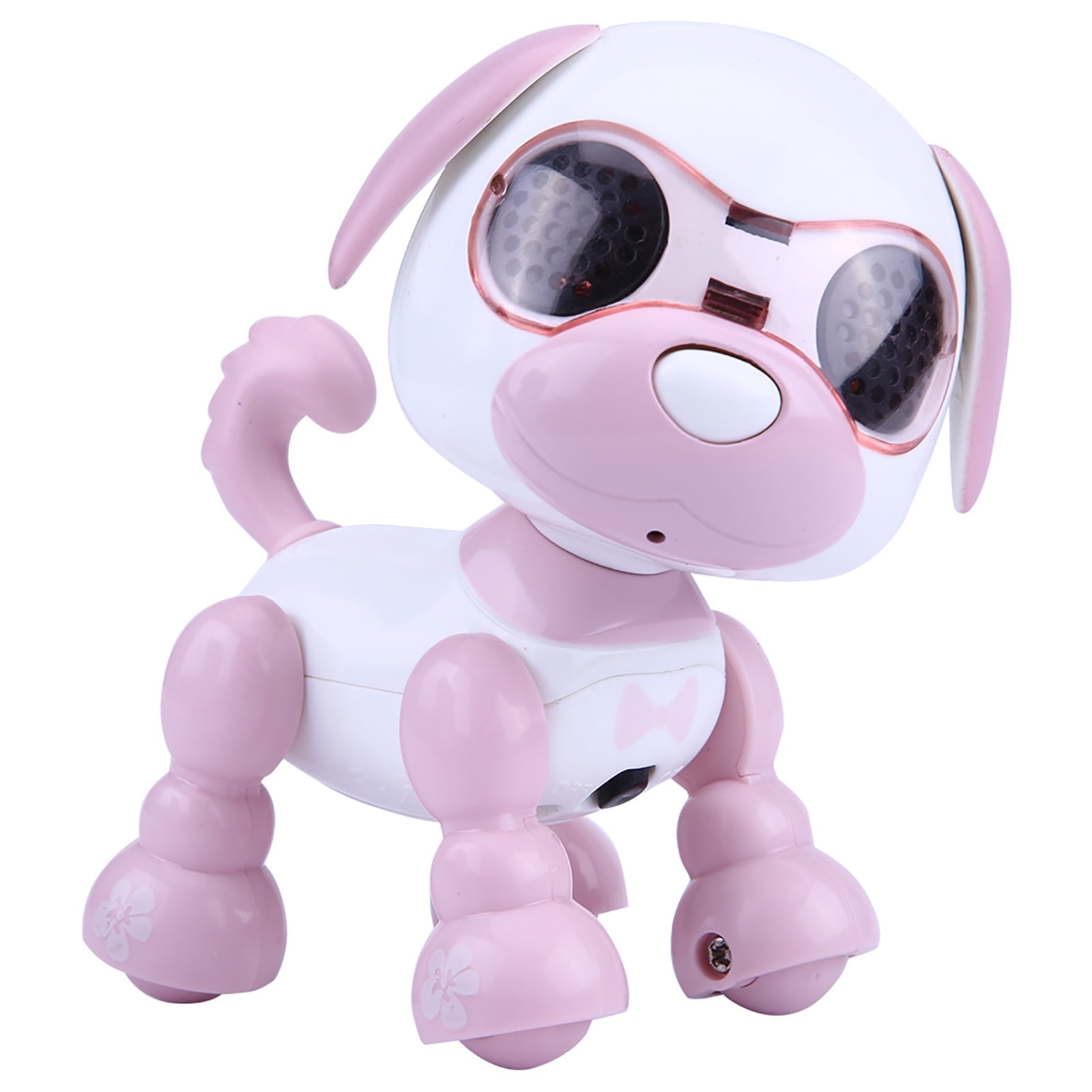 LIZEALUCKY Smart Walking Robot Dog Toy, Electronic Pet with LED Eyes ...