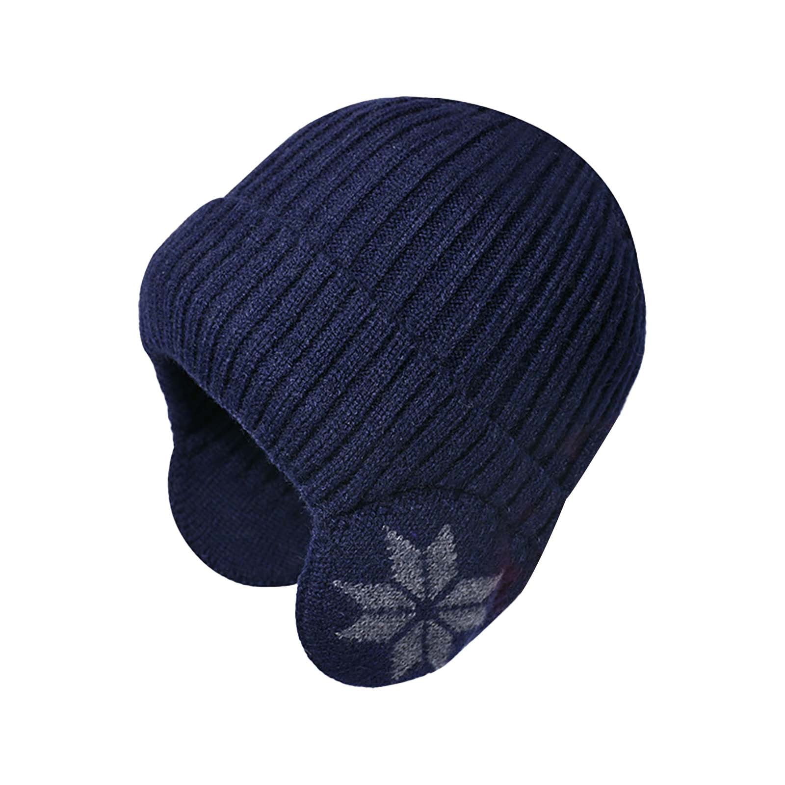 LIZENG Clearance Winter Knitted Wool Hat Men Women Outdoor Cold ...