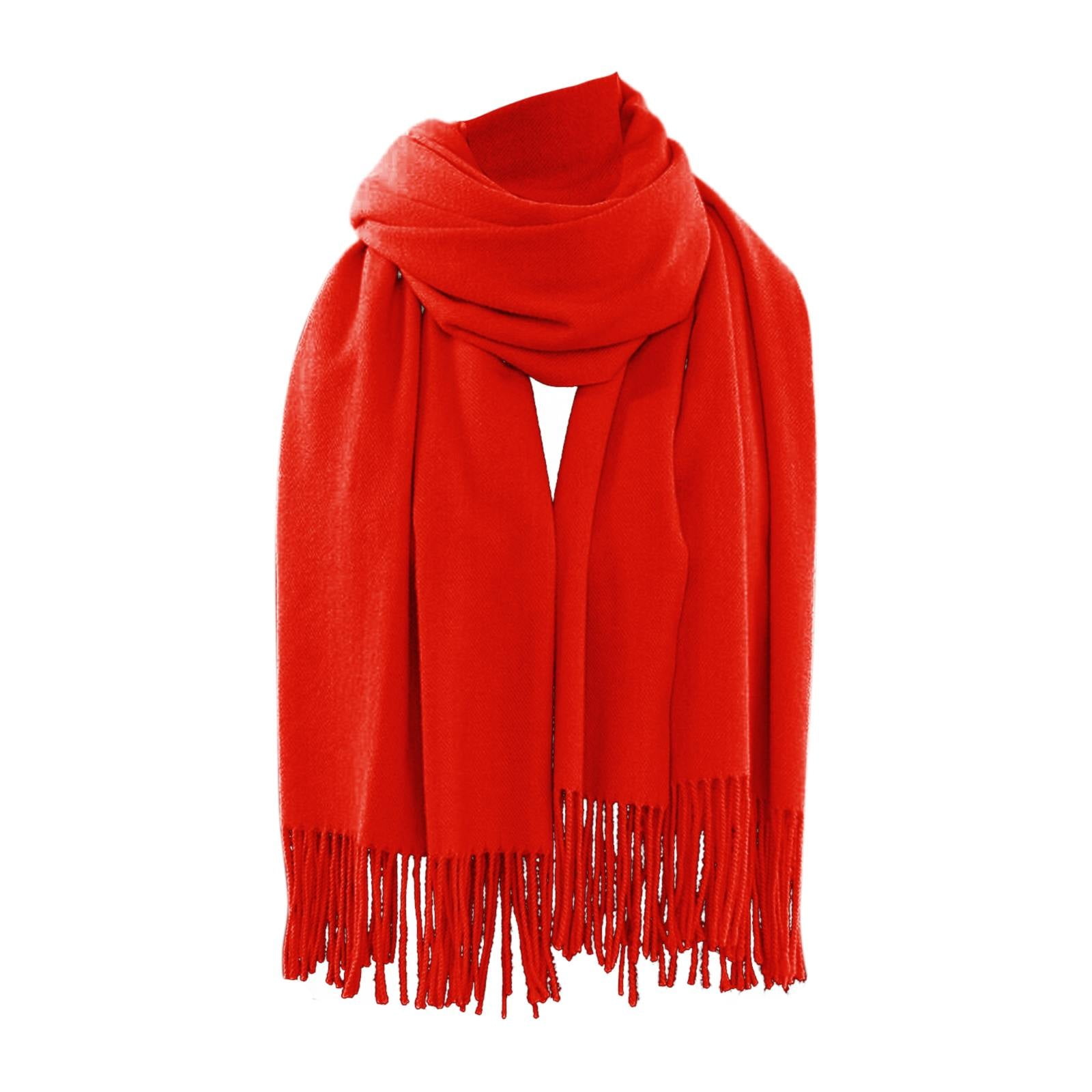 LIZENG Solid Color Imitation Single Color Hanging Hair Fashion Scarf ...