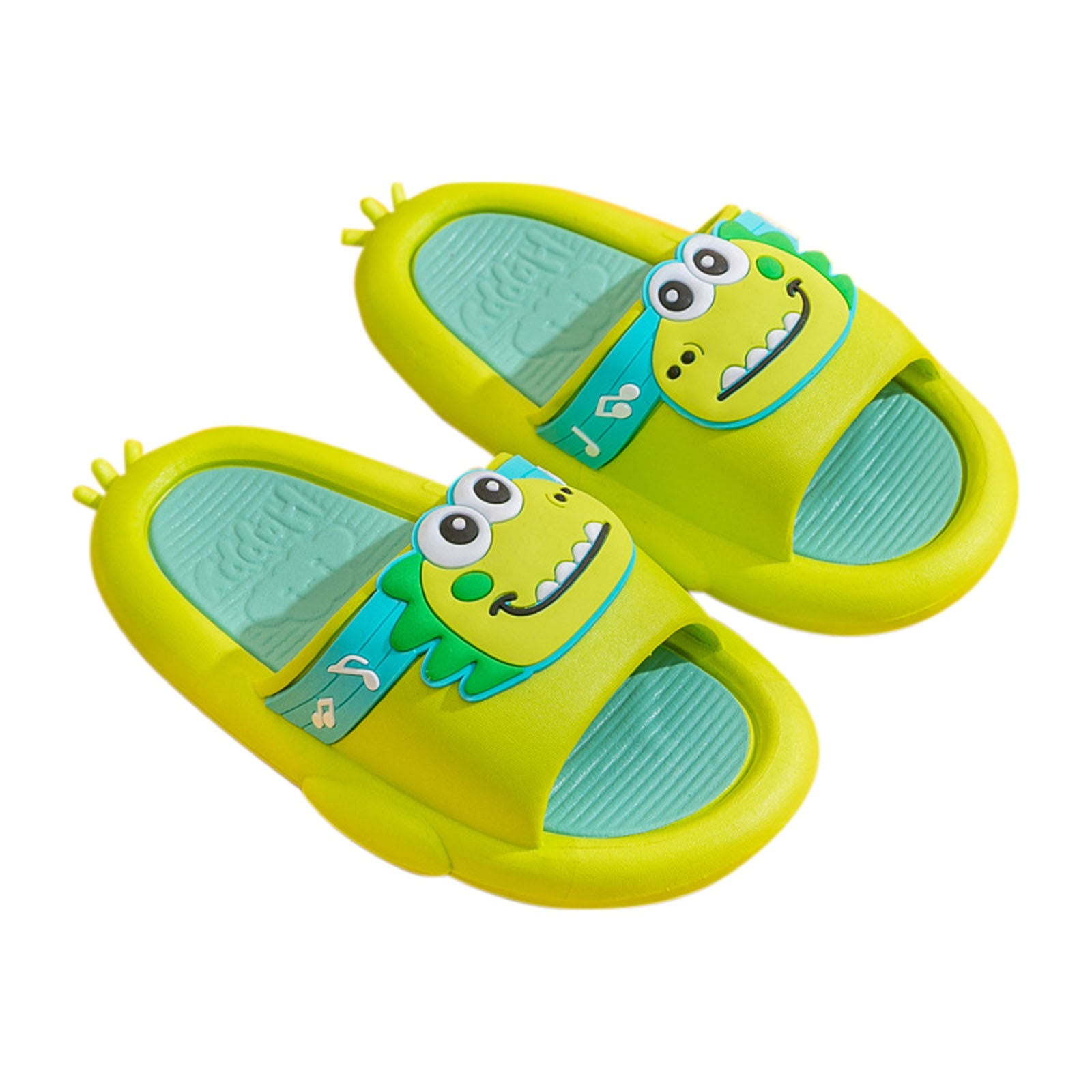 LIZENG Toddler Kids Boys Indoor Lightweight Slippers Sandals Cute Dinosaur Cartoon Outdoor ...
