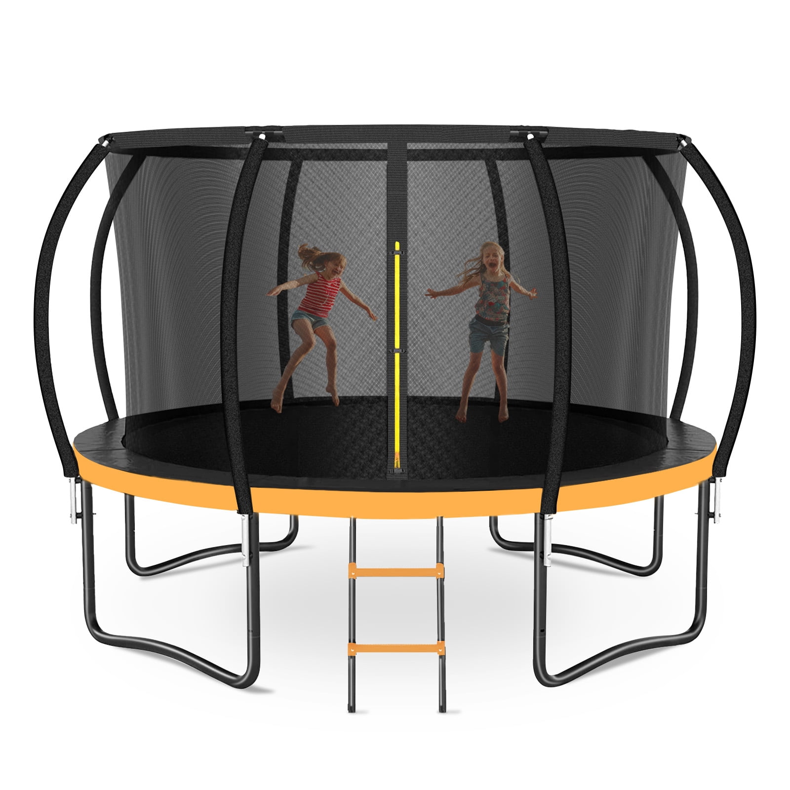 LIZEVINC 14FT Trampoline Outdoor for Kids Adult, with Enclosure Net ...