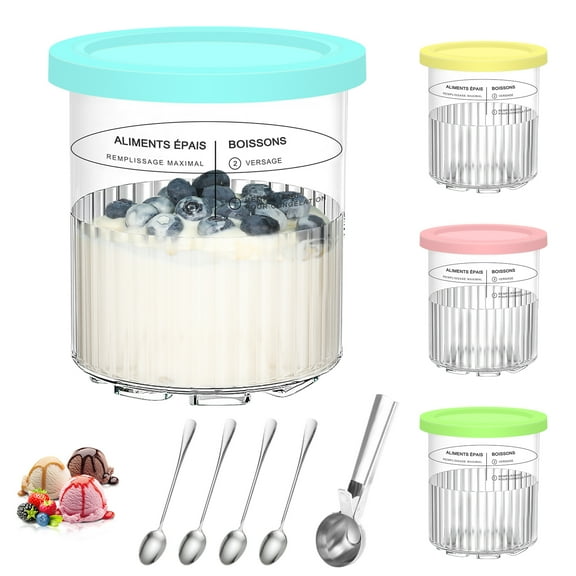 For Ninja Creami NC299AMZ & NC300s Series Ice Cream Makers, BPA-Free ...