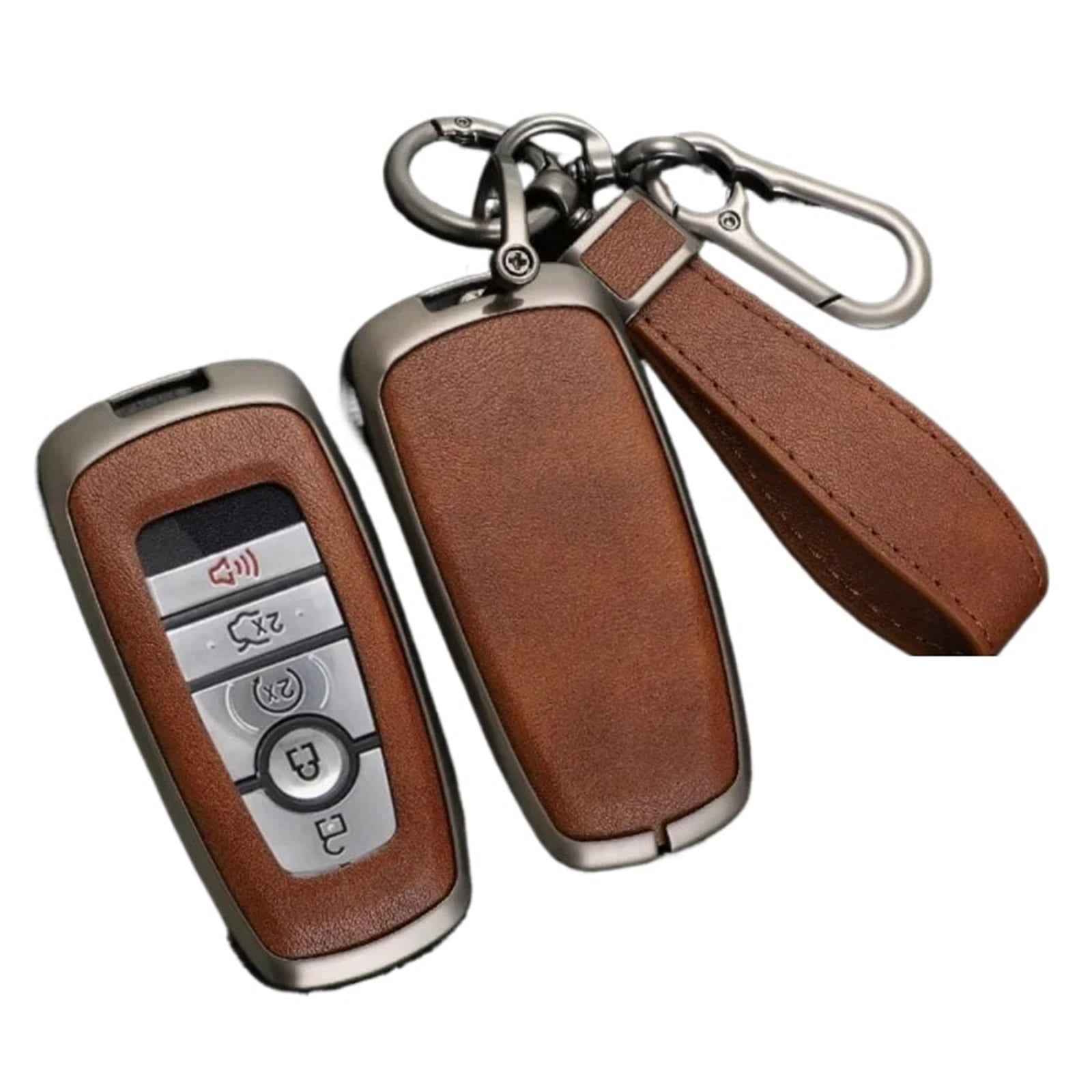 LIZZ Alloy+Tpu Car Key Case Full Cover Fit For Ford Fusion Mustang ...
