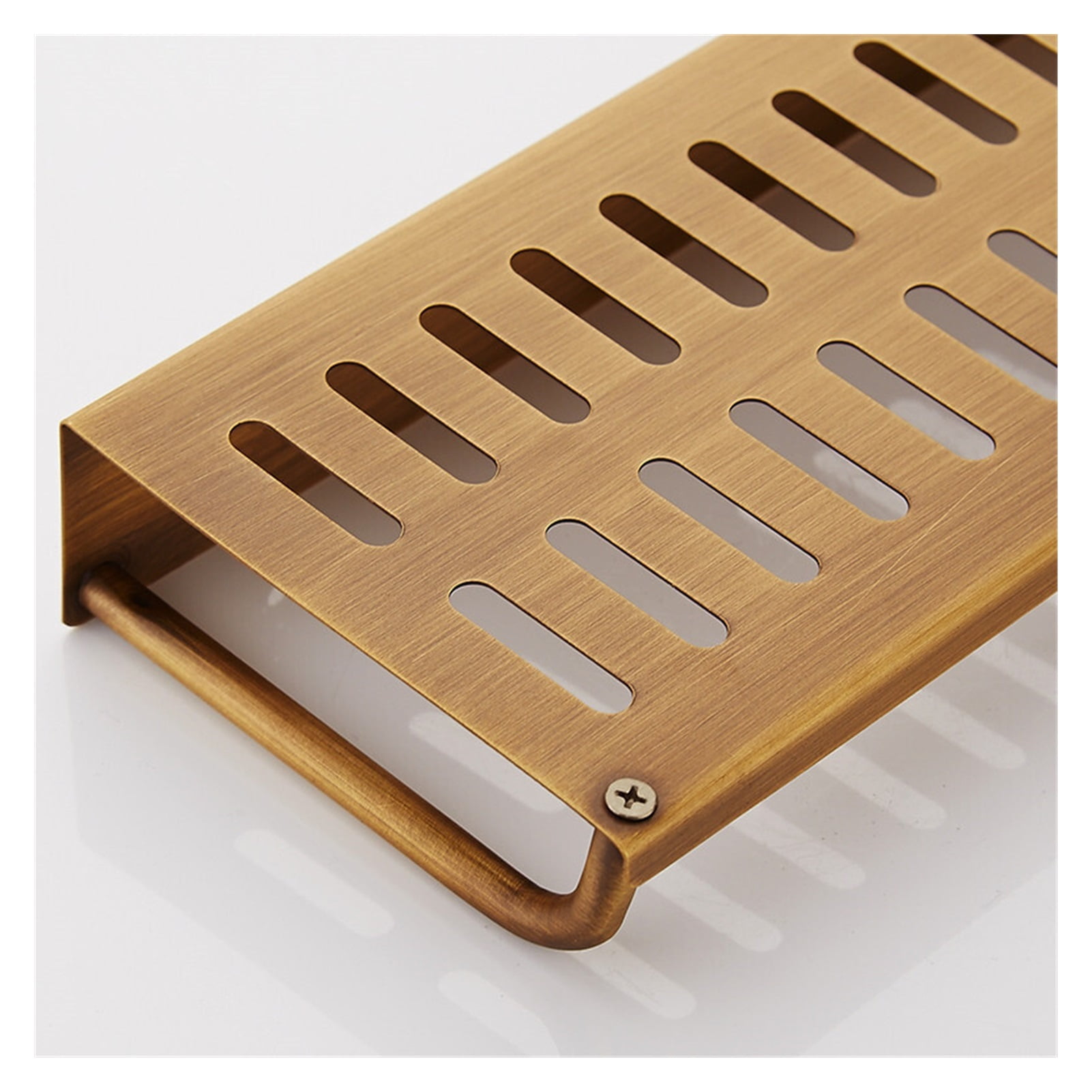 LIZZ Bathroom Shelf Antique Solid Brass Bath Shower Rack Corner Shelf ...