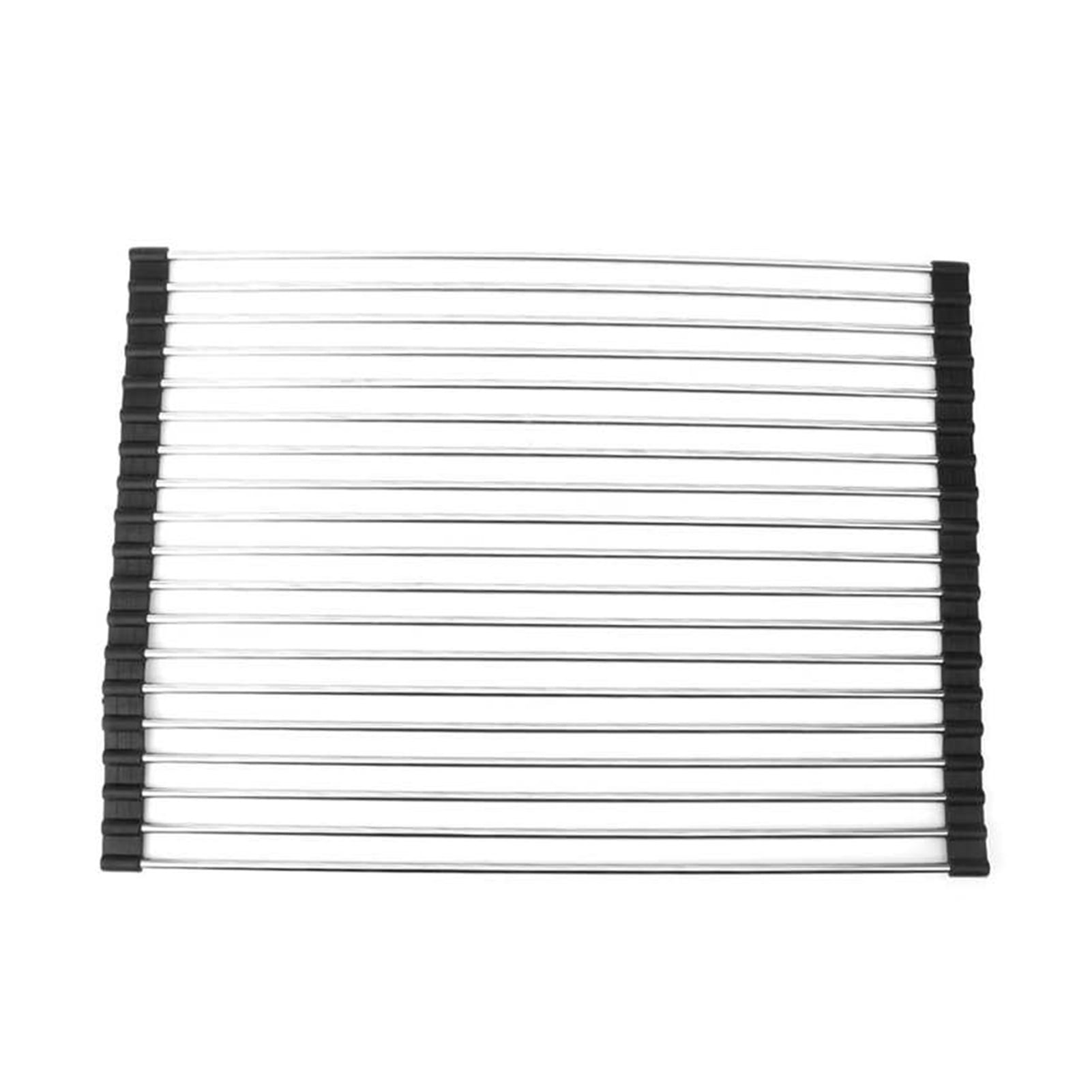LIZZ Kitchen Drying Rack Stainless Steel Roll Drying Rack Over The Sink ...