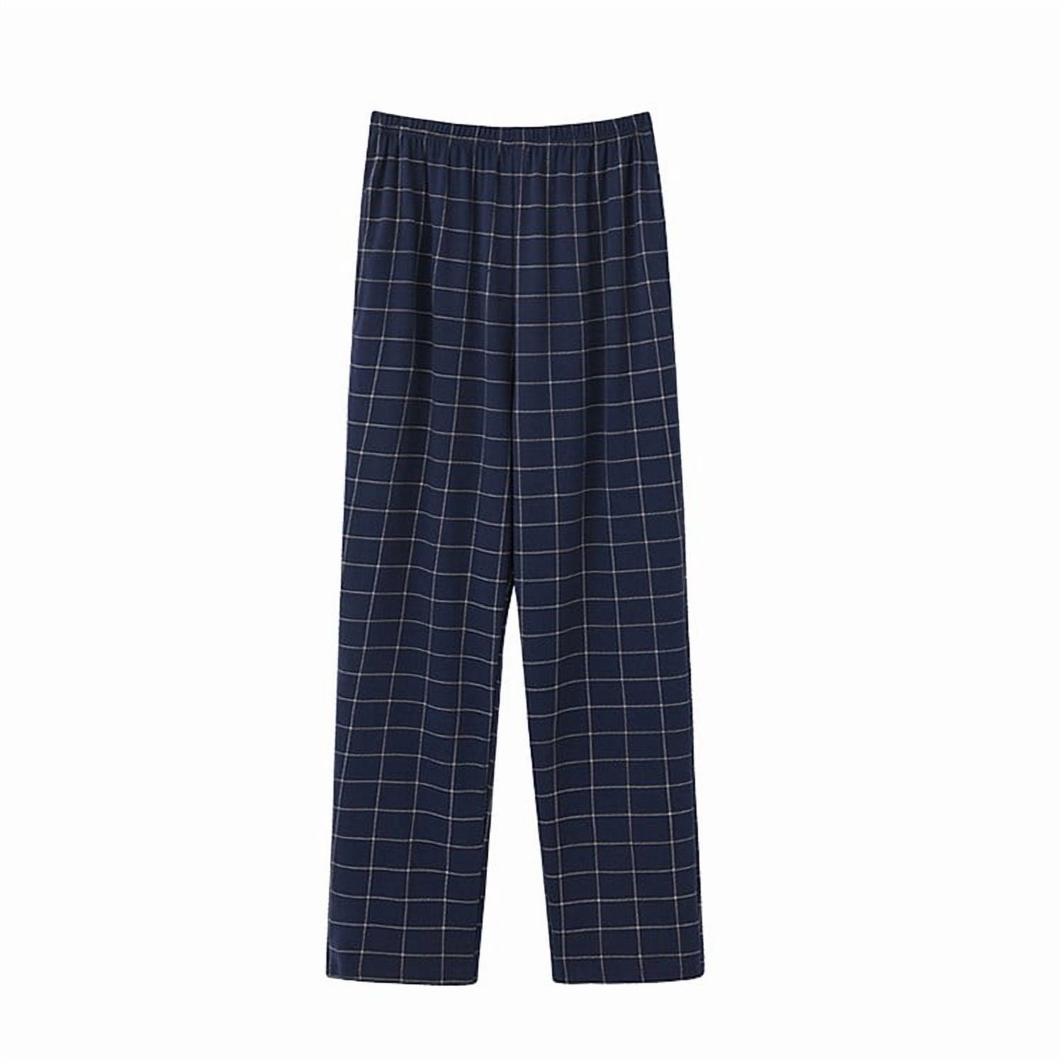 LIaqionyy Big and Tall Pajama Pants for Mens Plaid Bottoms Loose Long ...