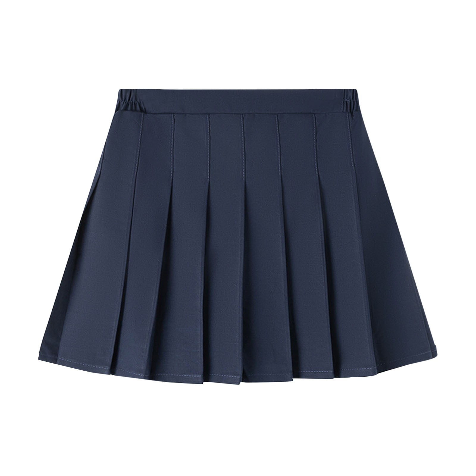 LIaqionyy Girls Pleated Skirt Kids Basic Solid Color High Waist A-Line ...