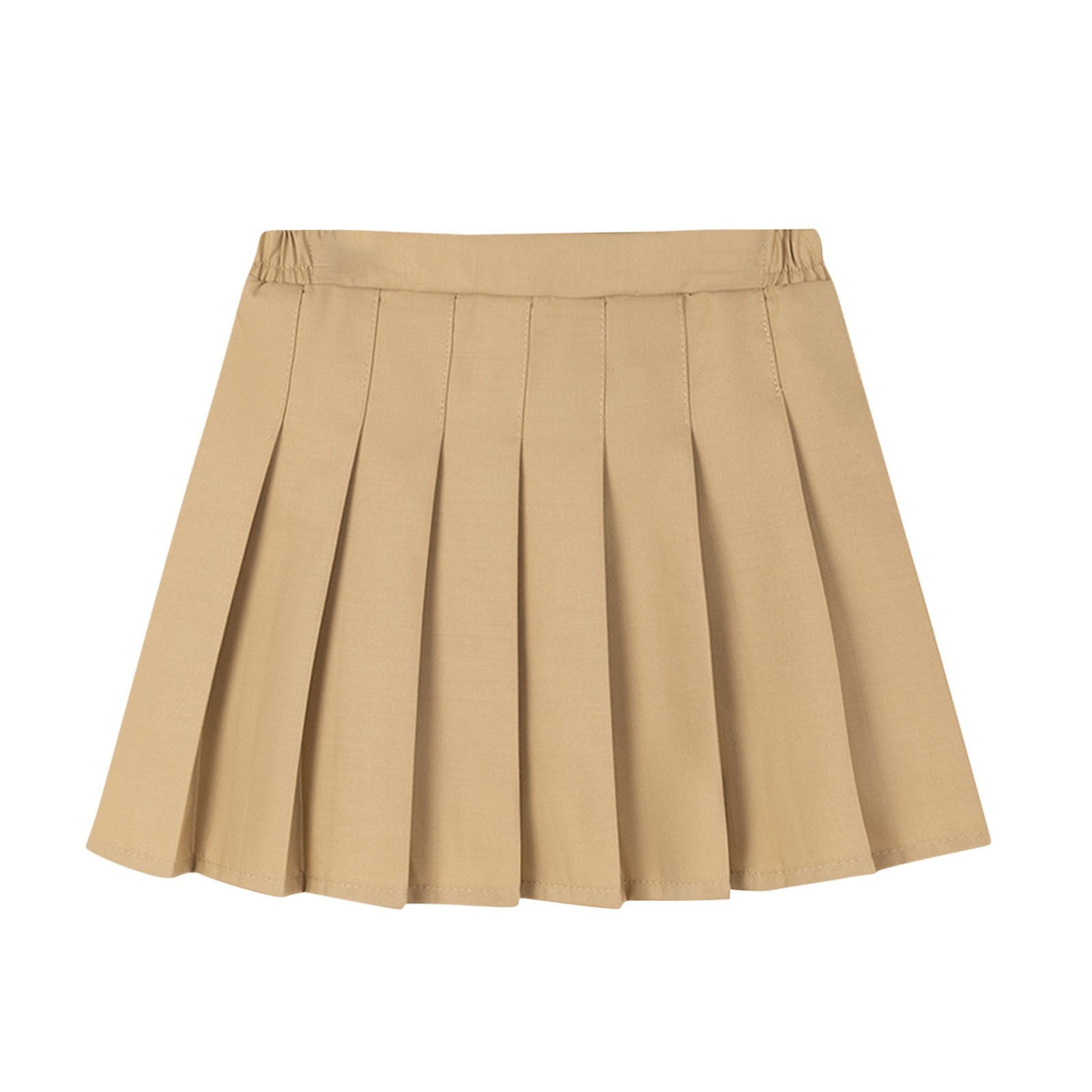 LIaqionyy Girls Pleated Skirt Kids Basic Solid Color High Waist A-Line ...