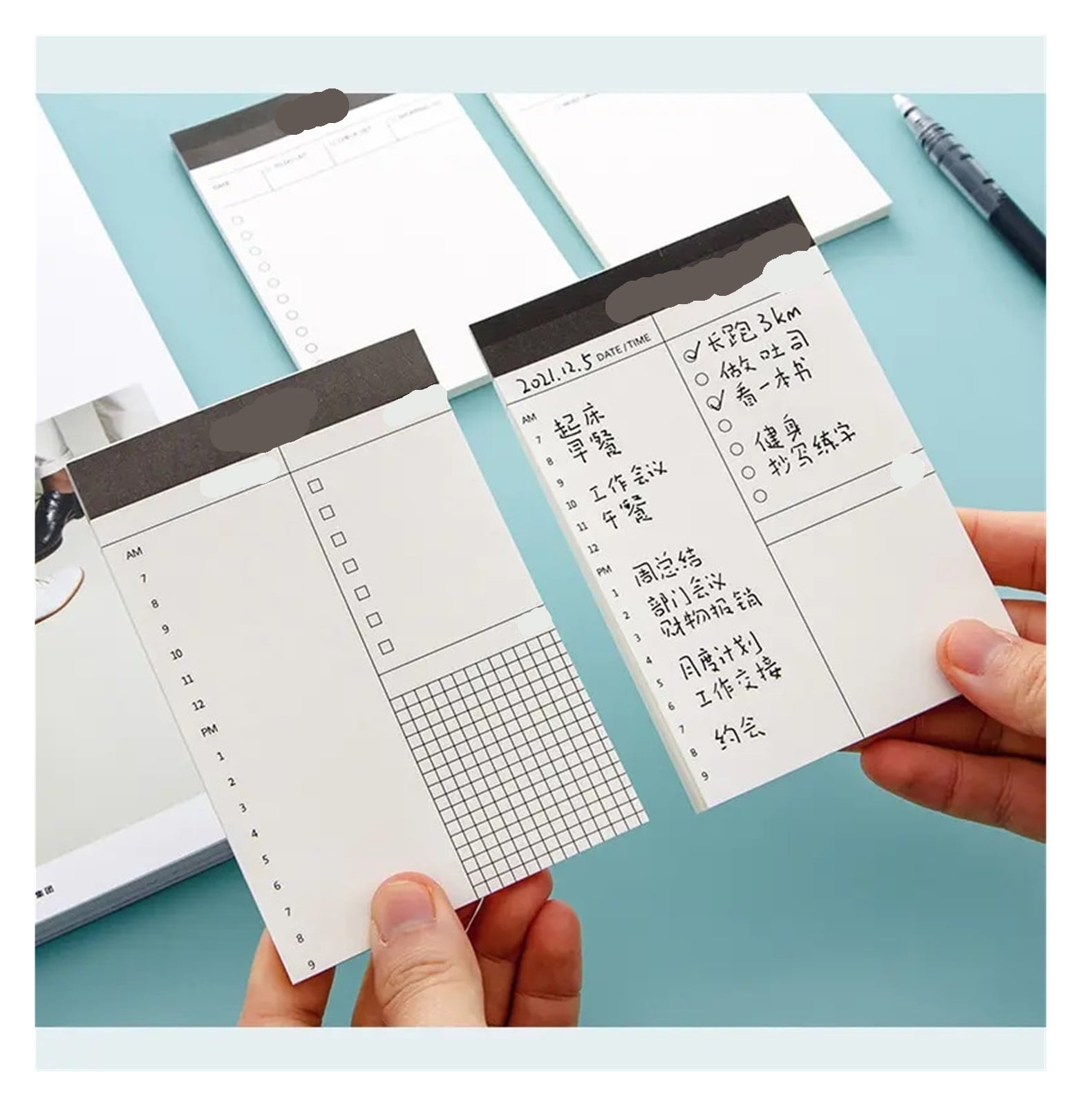 LIgb 2 Books Tear Off Today Plan Sticky Note Time Management Sticky ...