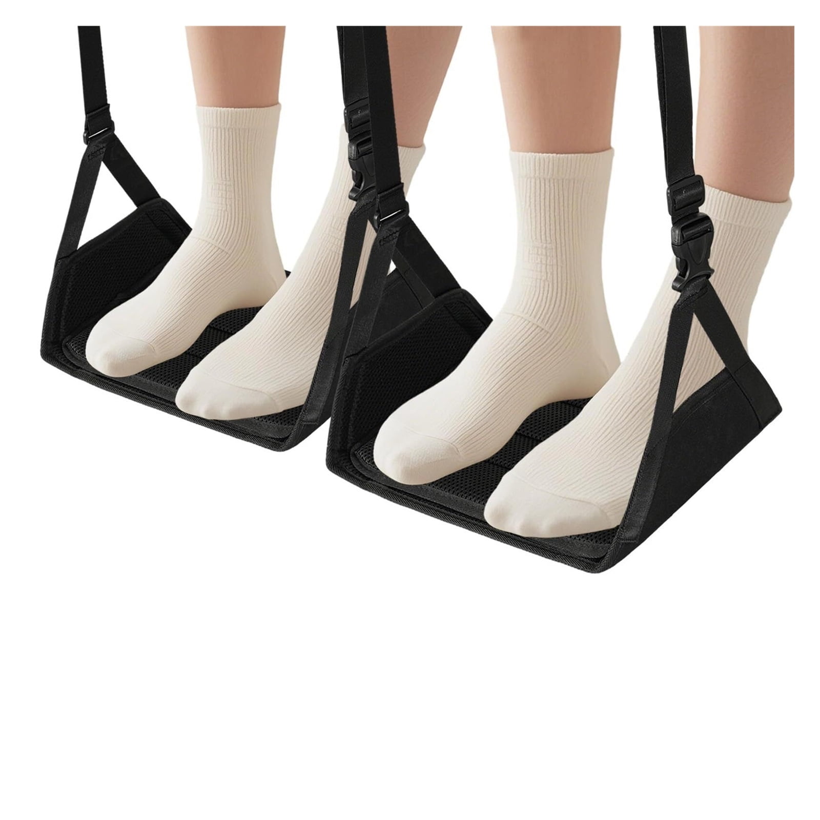 LIgb 2 Piece Airplane Foot Hammock Set, Extended Adjustable Strap Foot ...