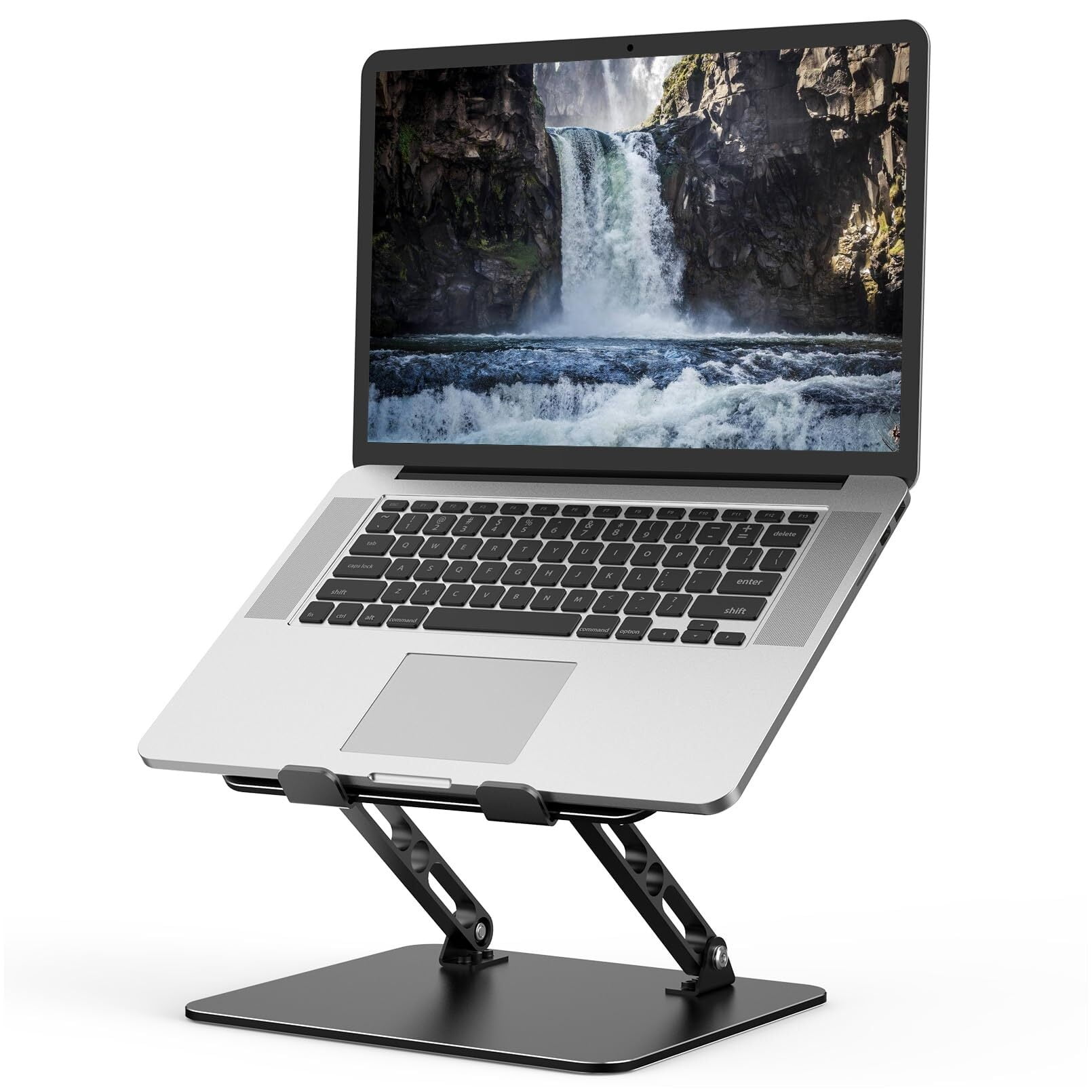 LIgb Adjustable Laptop Stand for Desk, Metal Foldable Laptop Riser ...