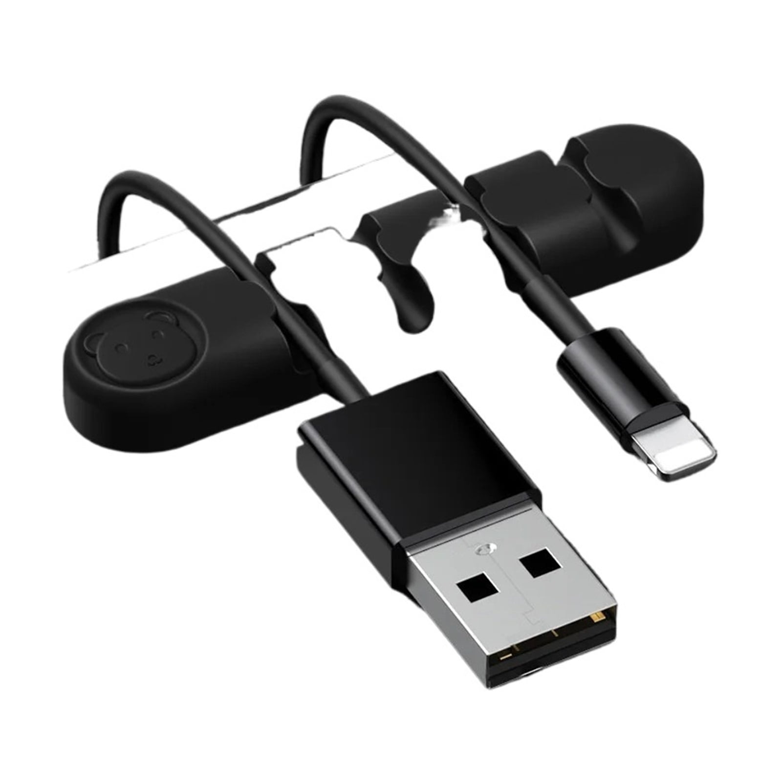 LIgb Cable Organizer Silicone USB Cable Winder Desktop Tidy Management ...