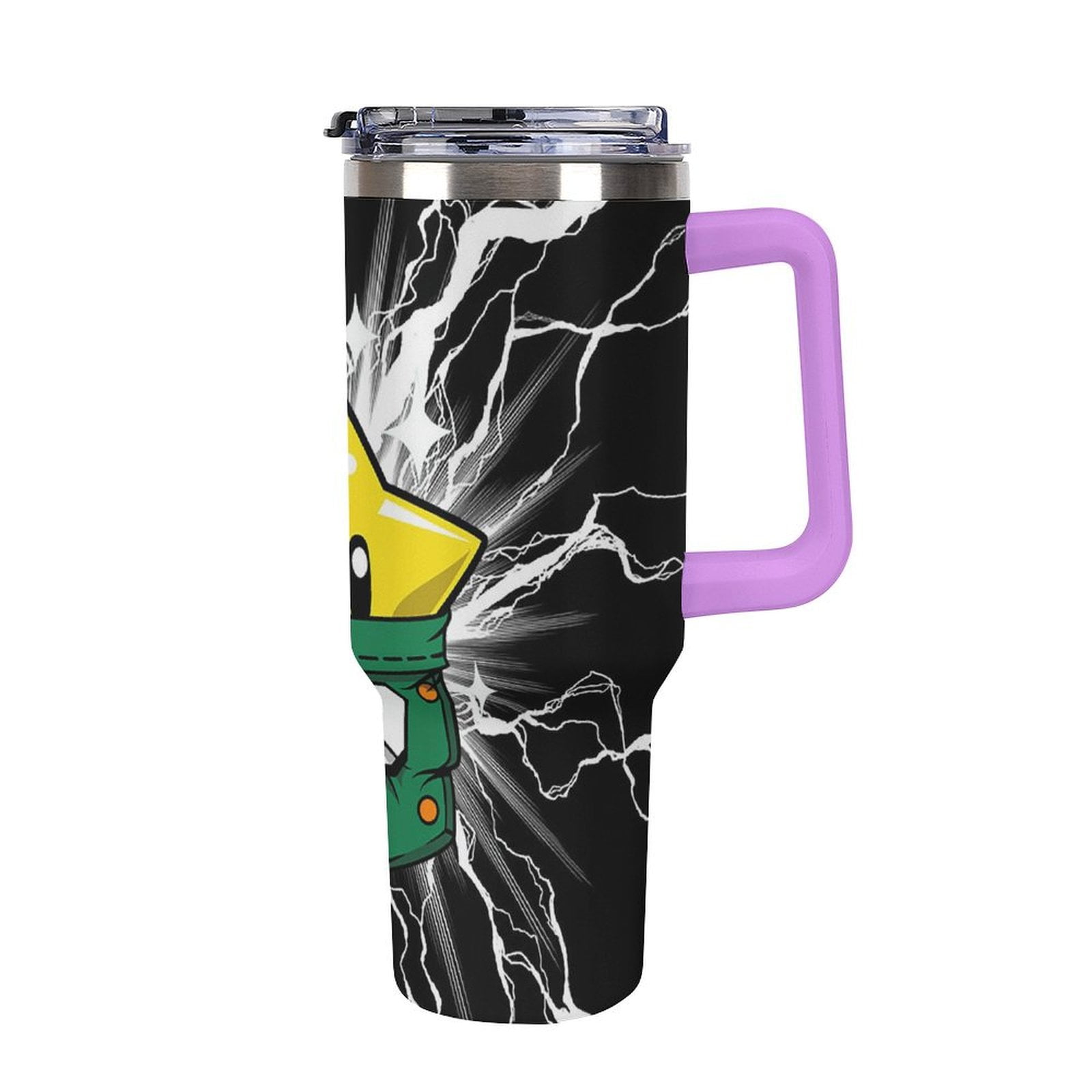 LIghtning Star Stainless Steel Straw Large Capacity Car Cup Commuter ...