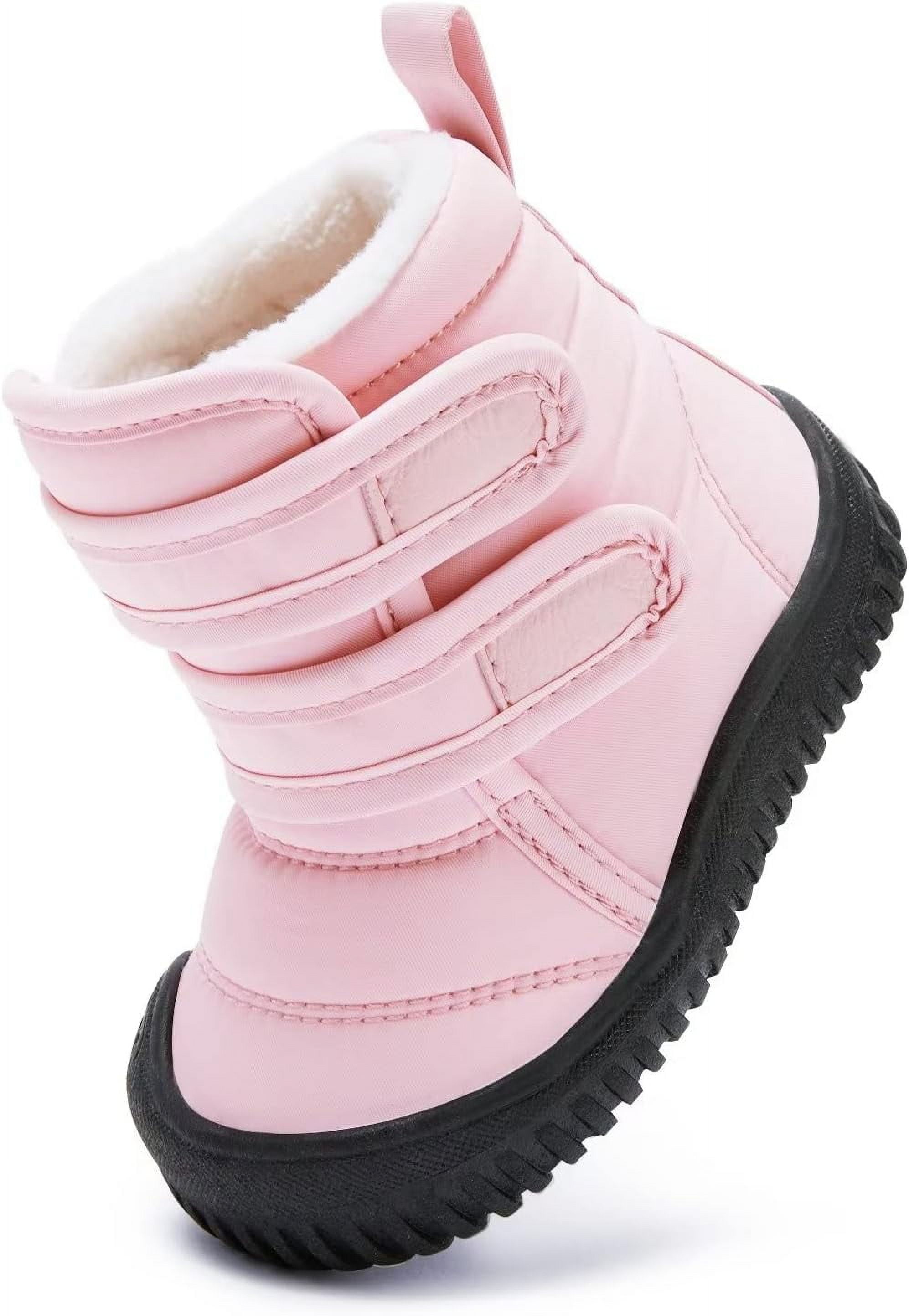 LIhncine Baby Snow Boots Water-Resistant Winter Boots for Toddlers 12 ...