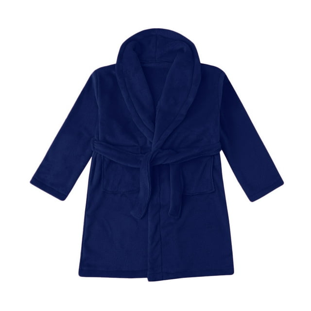 LIhncine Kids Robe, 100% Cotton Terry Cloth Bathrobe, Spa Bath Robes ...