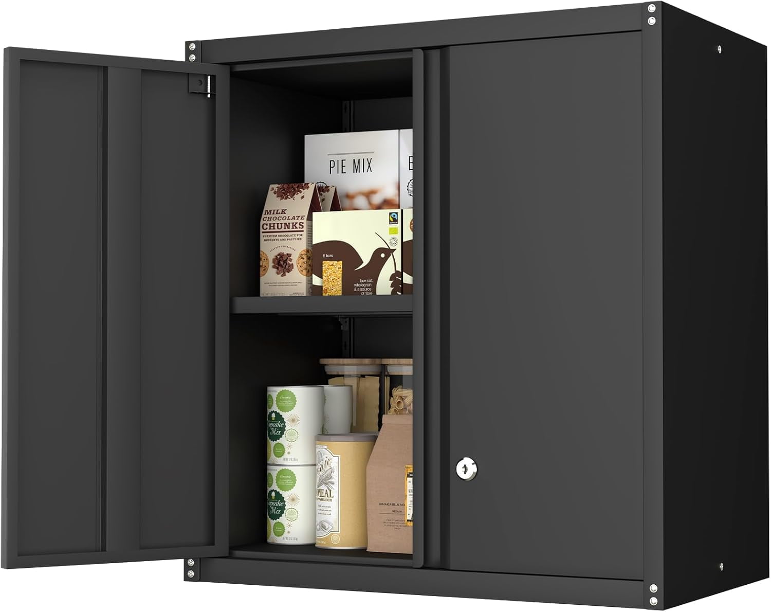 LInyy Metal Storage Cabinet,Garage Wall Cabinets with Locking Doors ...