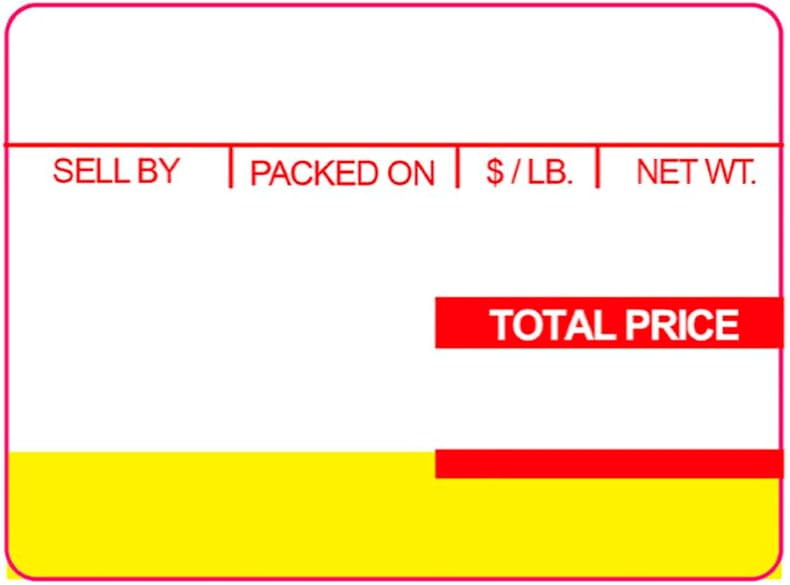 LItianShop ISHIDA 1819 Printing Scale Label, AC, Astra, RED/Yellow UPC ...