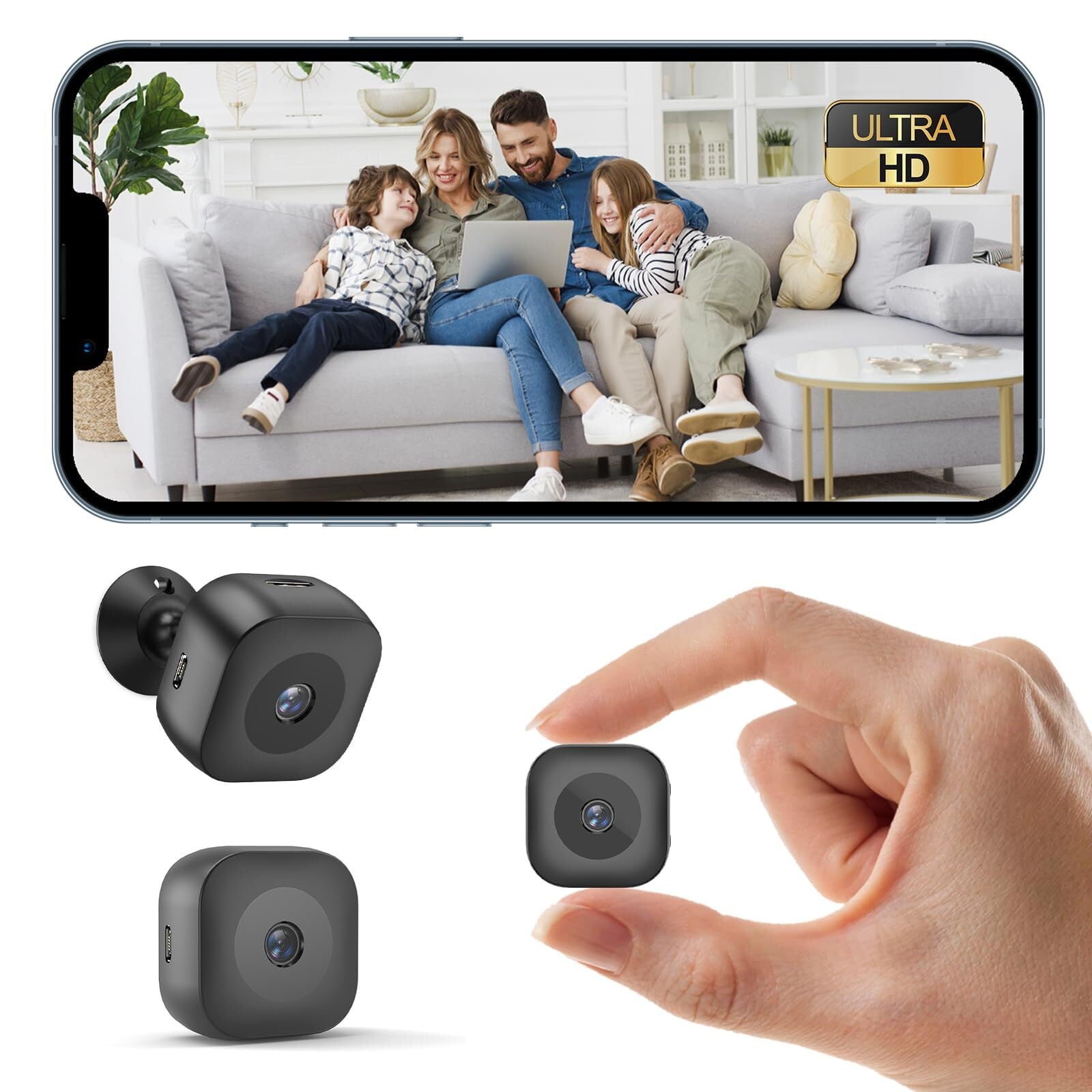 LJ Hidden Camera,Mini Security Camera,HD WiFi Wireless Cameras ...