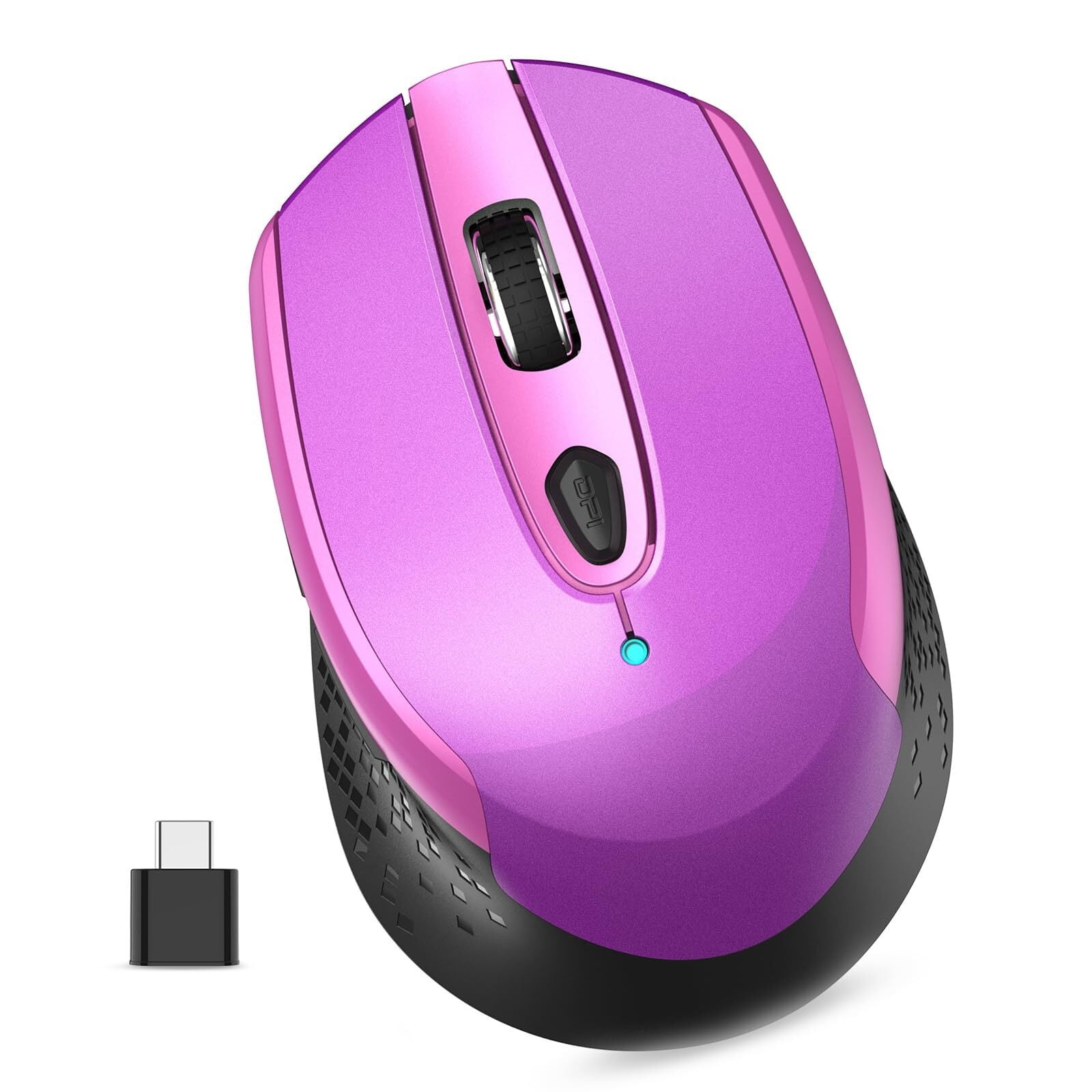 LJ USB C Wireless Mouse, Type C Silent Mouse for MacBook Air/Pro, 2.4G ...