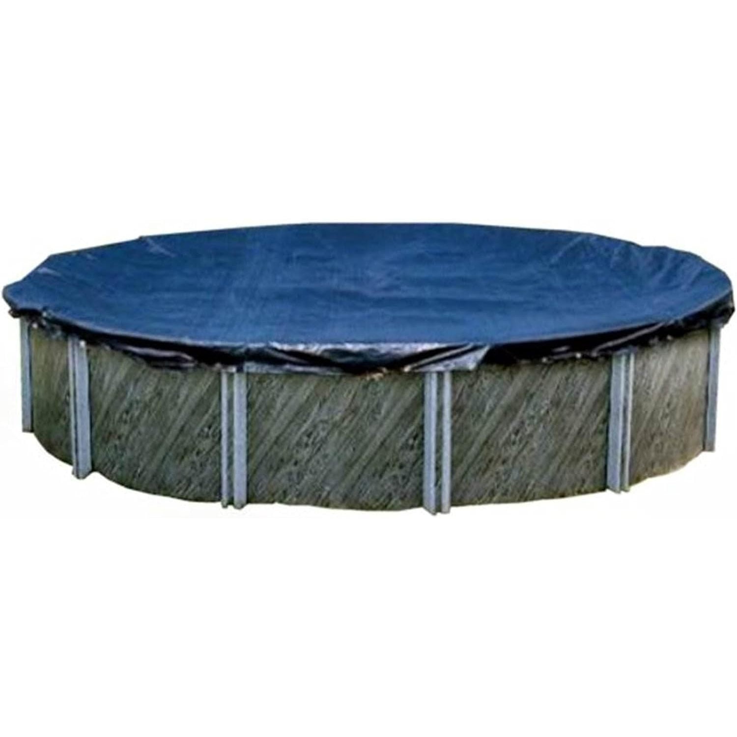 LJCP 30 Foot Round Above Ground Swimming Pool Winter Cover with 4 Foot ...