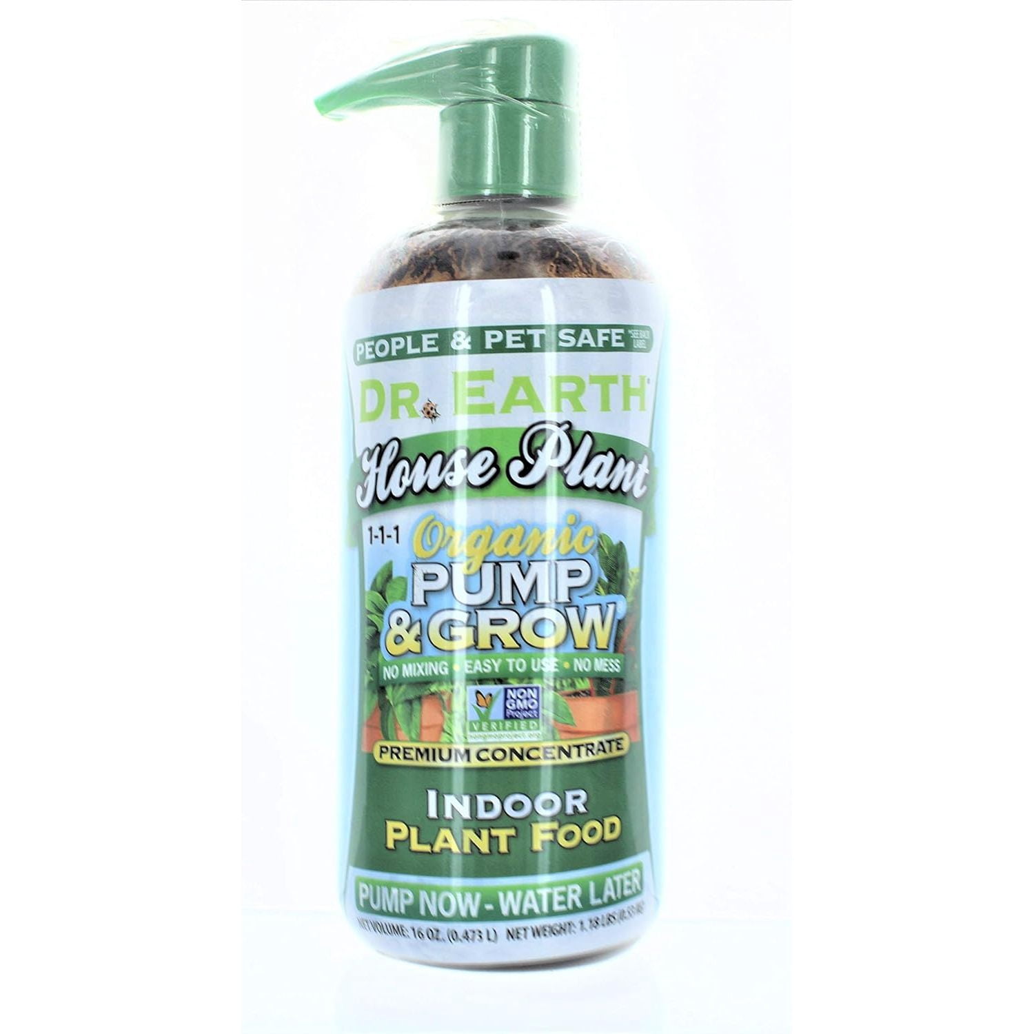 JGSP Organic & Natural Pump & Grow House Liquid Plant Food 16 oz, Blue ...