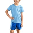 LJEFF Kids 2PC Soccer Uniform Set, Elastic Waist Summer Quick Dry Short ...
