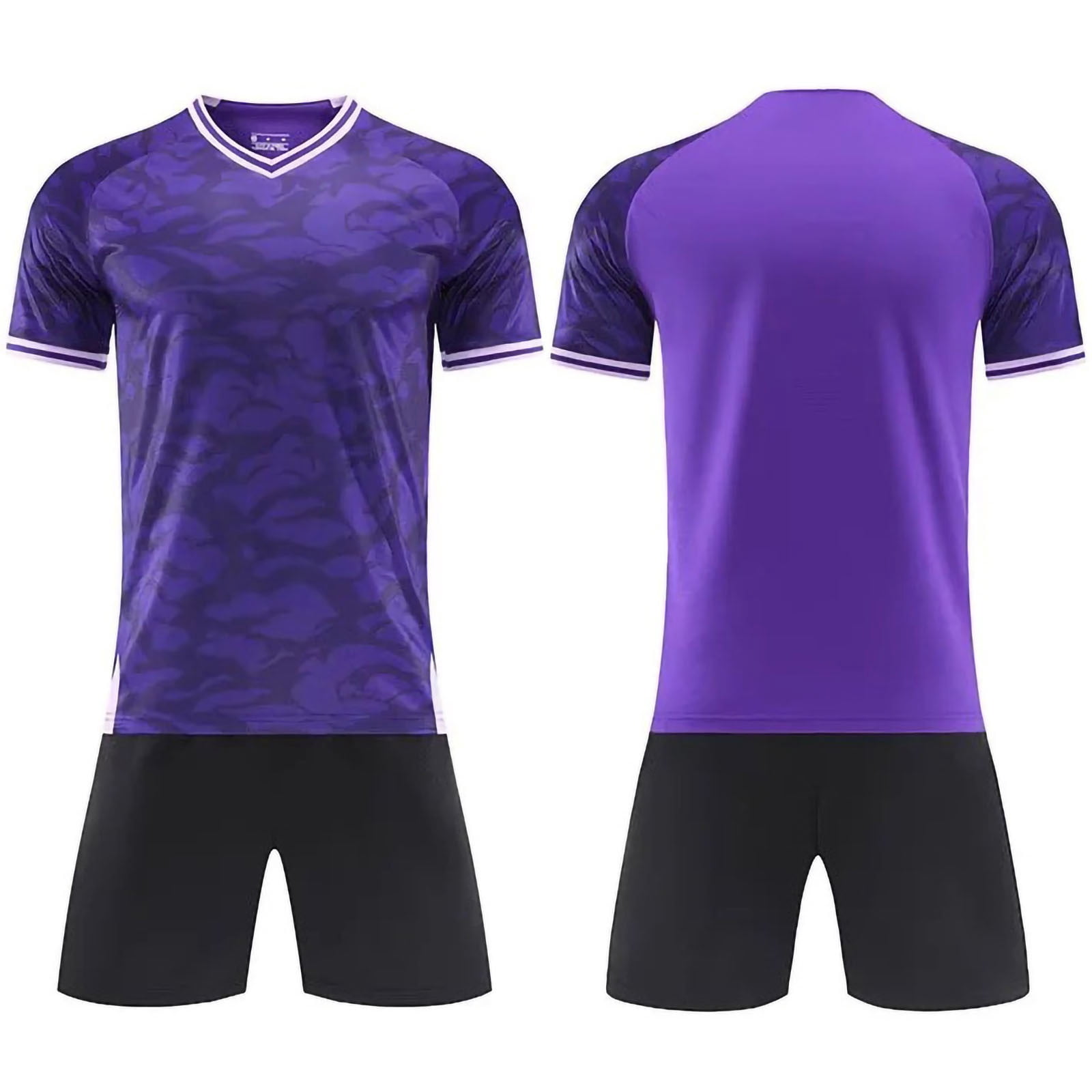 LJEFF Kids 2PC Soccer Uniform Set, Summer Quick Dry Short Sleeve ...