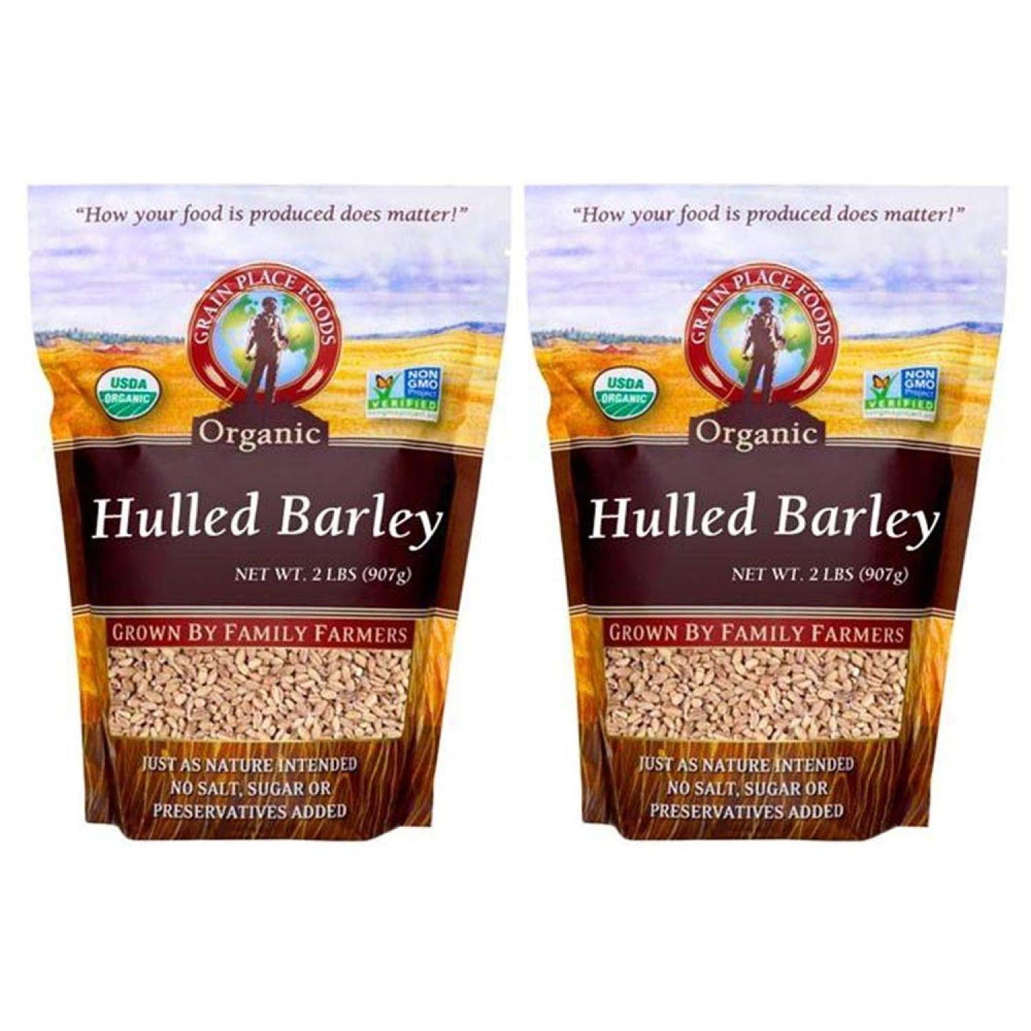 LJHF | Non-GMO Organic Hulled Barley | Made in the USA | 2 lb Bag | 2 ...