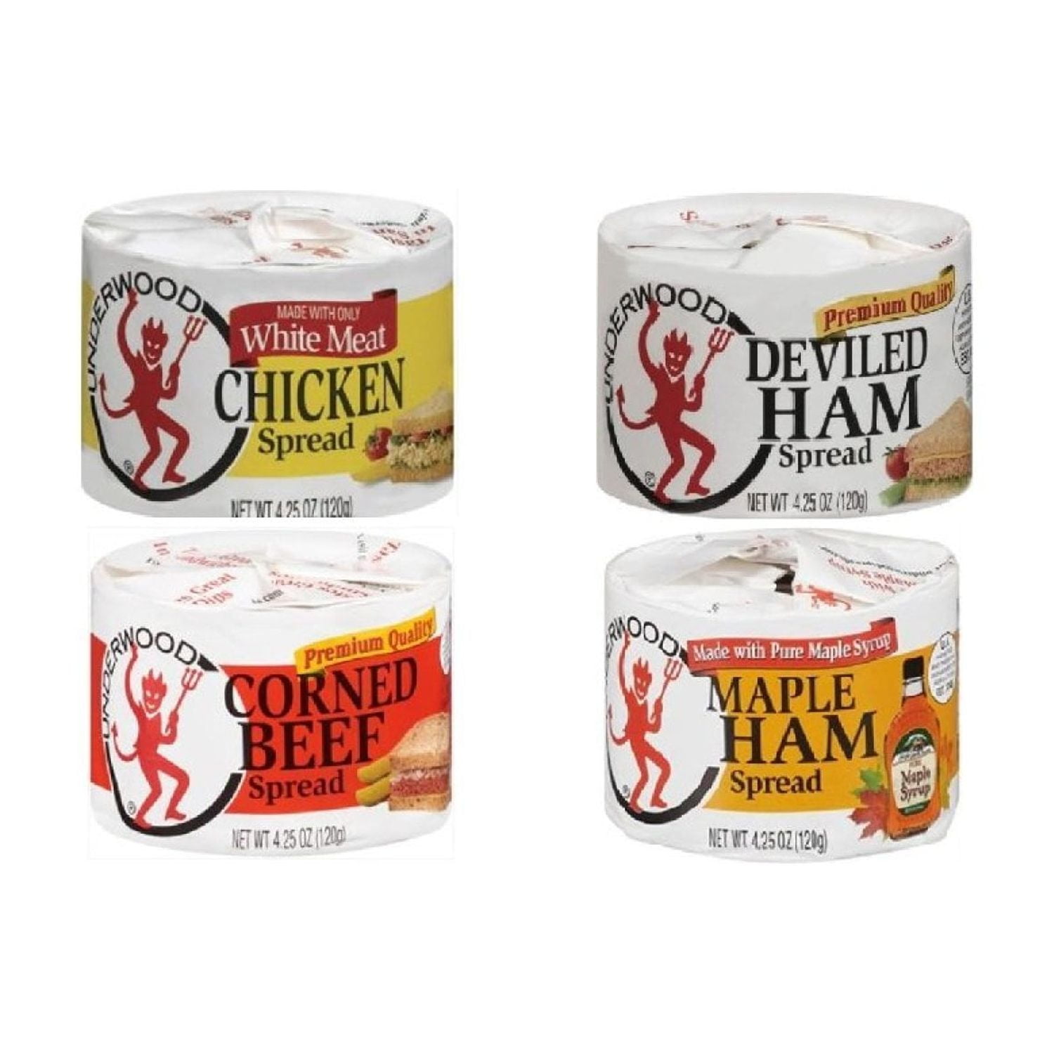 LJHF Variety Bundle - 1 Can Chicken Spread, 1 Can Maple Ham Spread, 1 ...