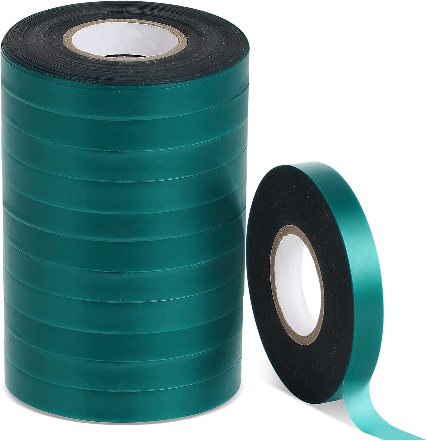 Gbaoneng 10 Pcs 150 Feet x 1/2" Wide Stretch Tie Tape Green Plant ...