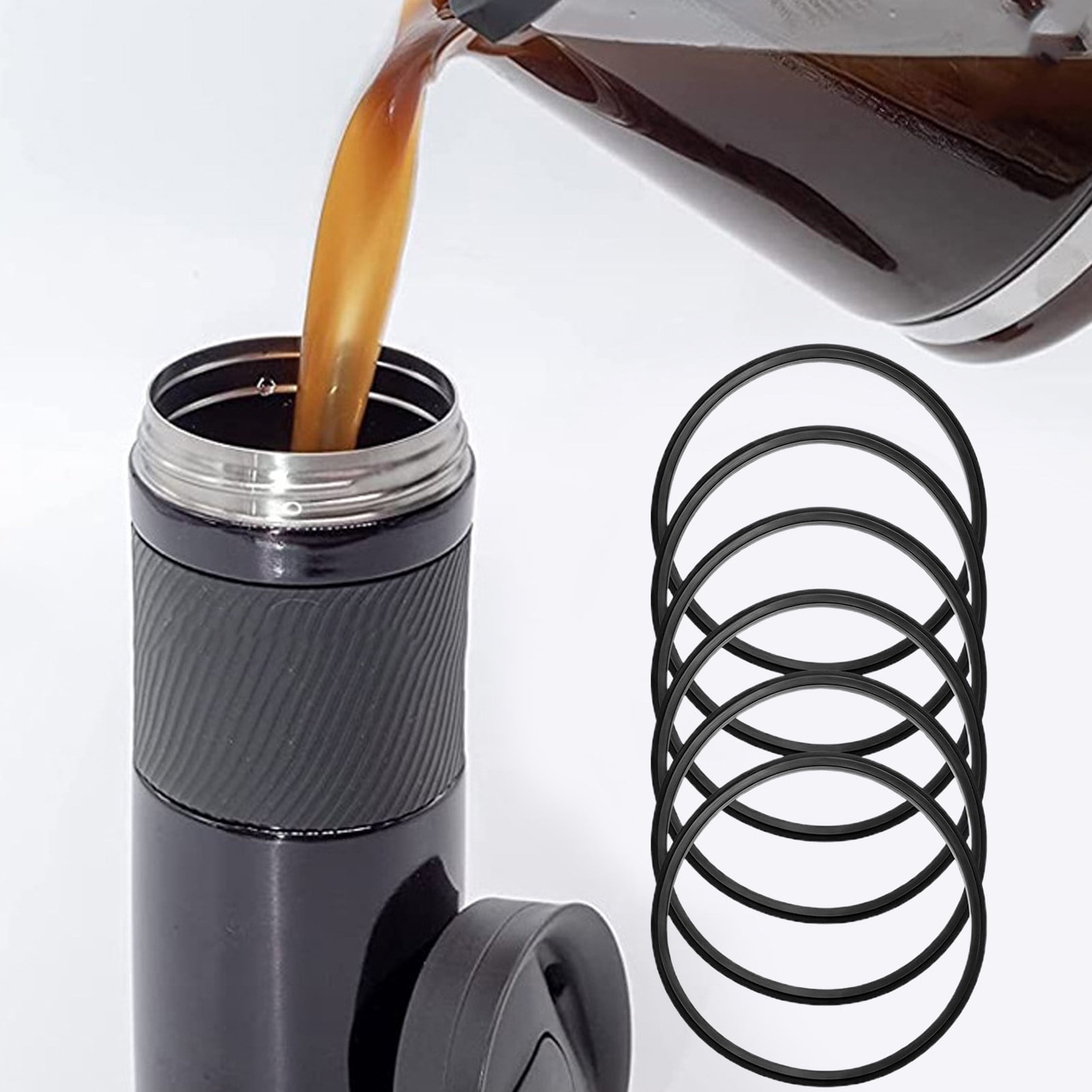 LJNYFDC Cup Seal Rings 6Pcs Water Cup Seal Rings Food Grade Eco ...