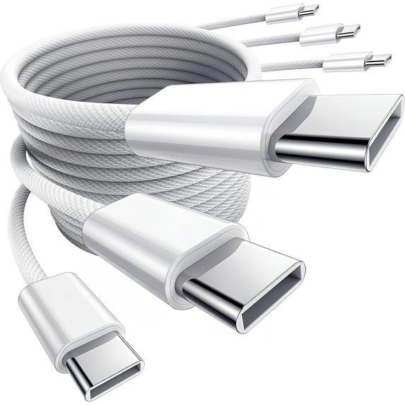 LJPLJP USB C Cable, 3-Pack 6FT USB-C to USBC Cord for iPhone 17 16 15 ...