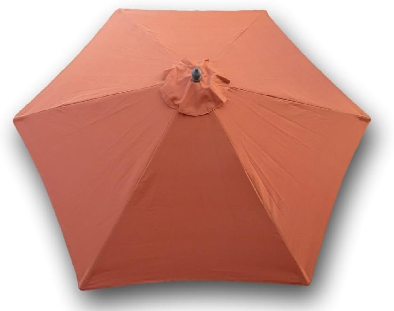 LJSP 9ft Umbrella Replacement Canopy 6 Ribs in Terra Cotta (Canopy Only ...