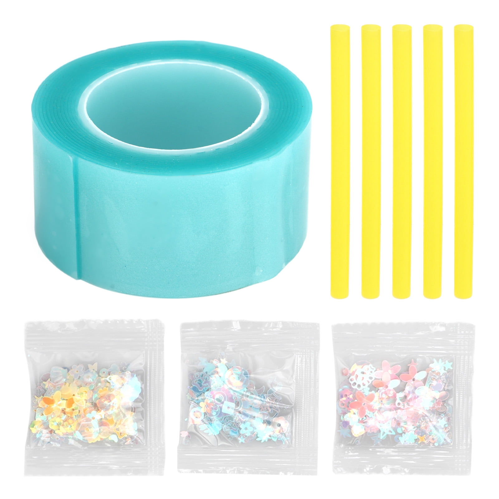 LJT Nano Tape Bubble Kit with Straws and Decorative Fillings DIY Double ...