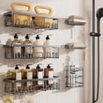 LJTER Shower Caddy 6-Pack, No Drilling & Rustproof, Waterproof Adhesive ...