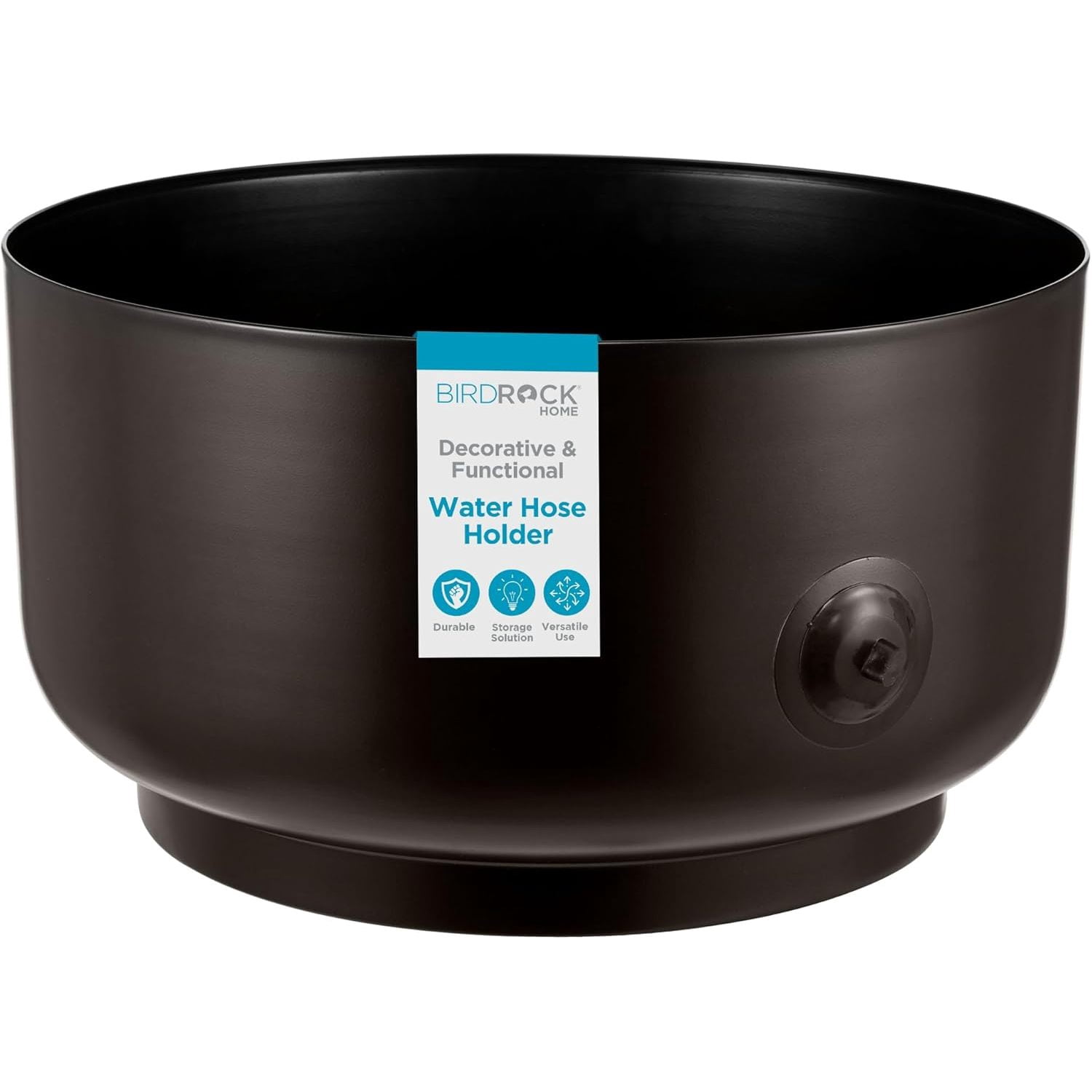 LJUP Decorative Footed Garden Water Hose Holder Pot - 100ft Hose ...